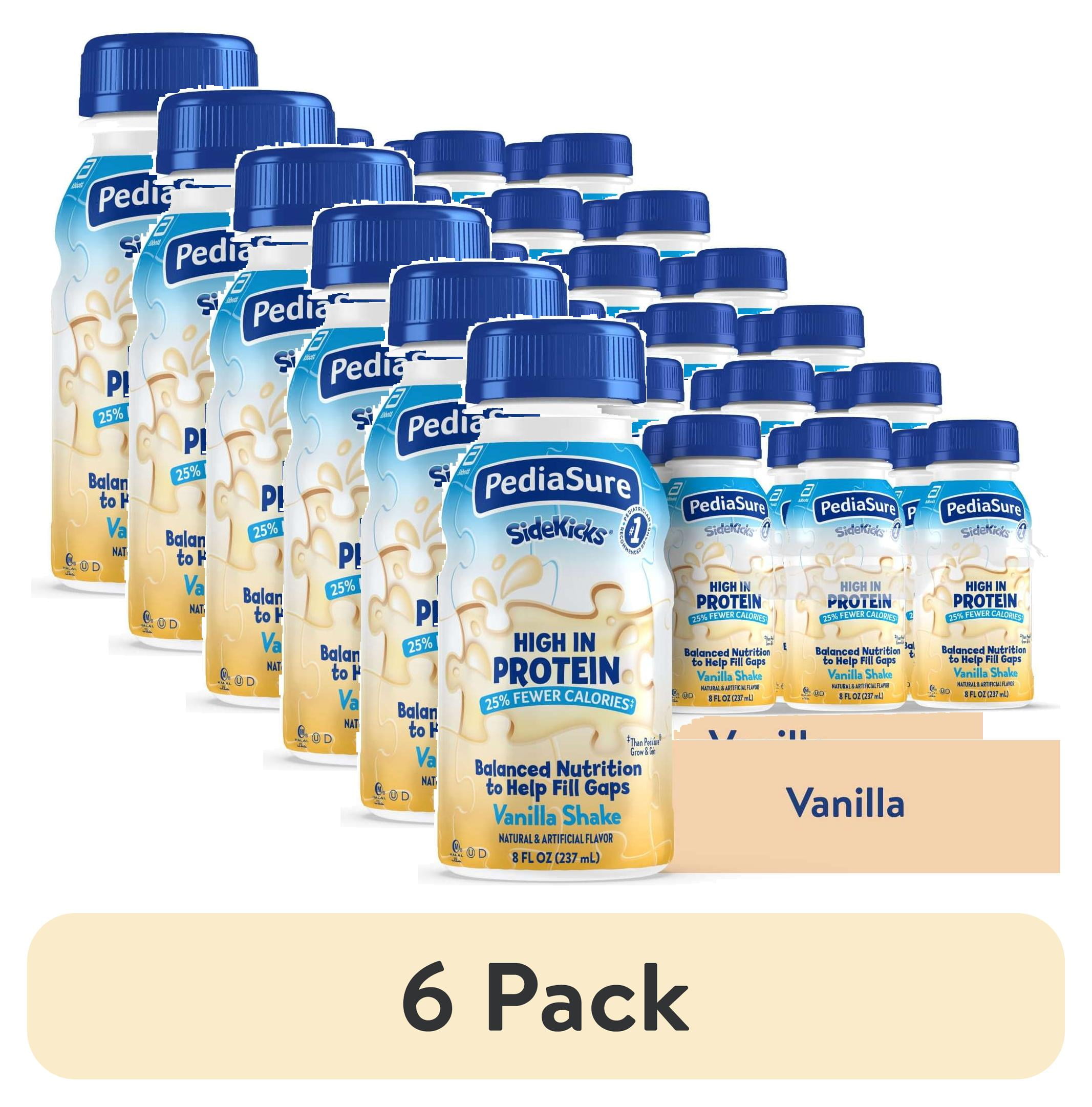 (6 pack) PediaSure SideKicks, Kids Protein Shake, Vanilla, 8-fl-oz ...