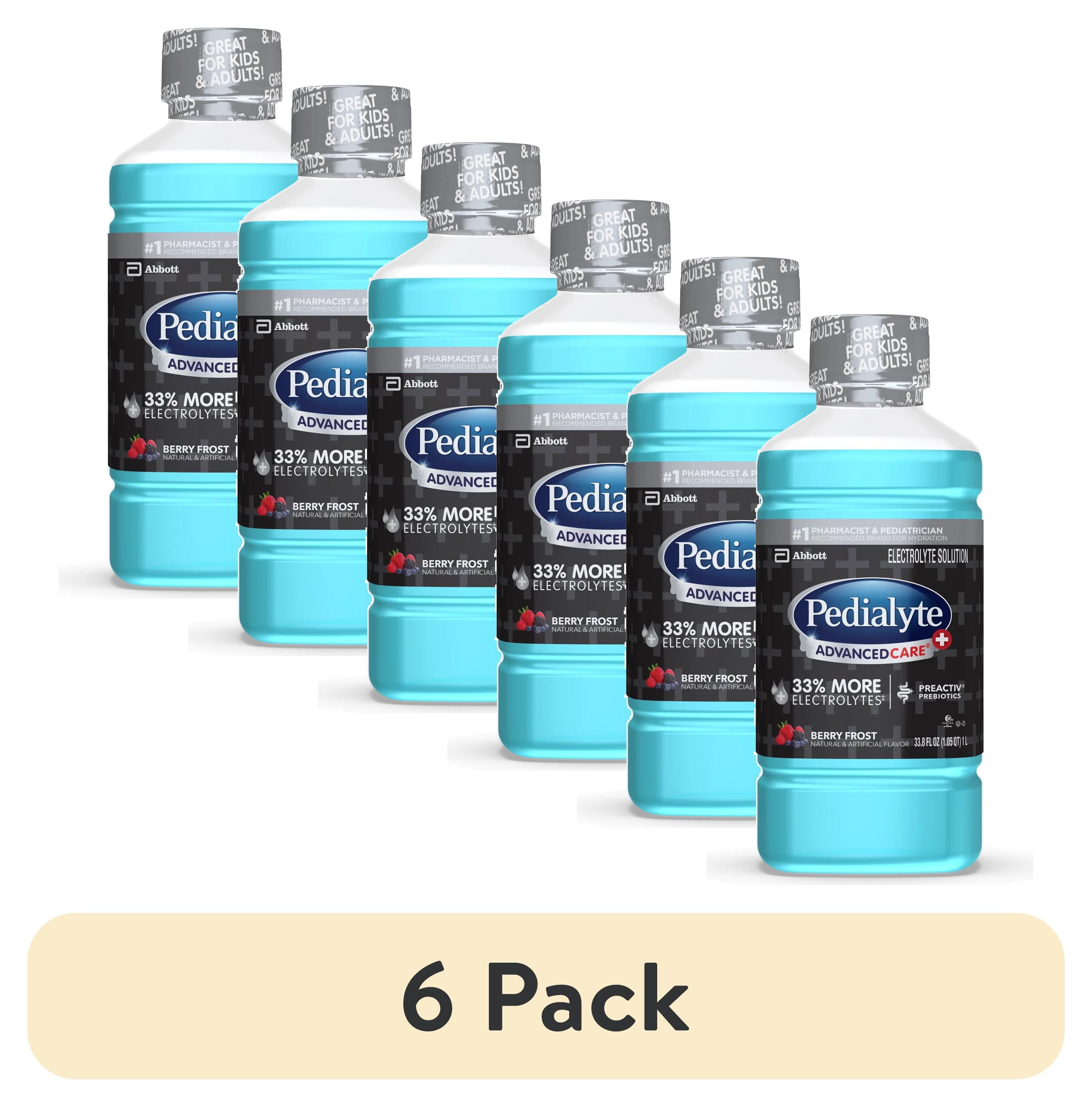(6 pack) Pedialyte AdvancedCare Plus Electrolyte Drink, Berry Frost, 1 ...