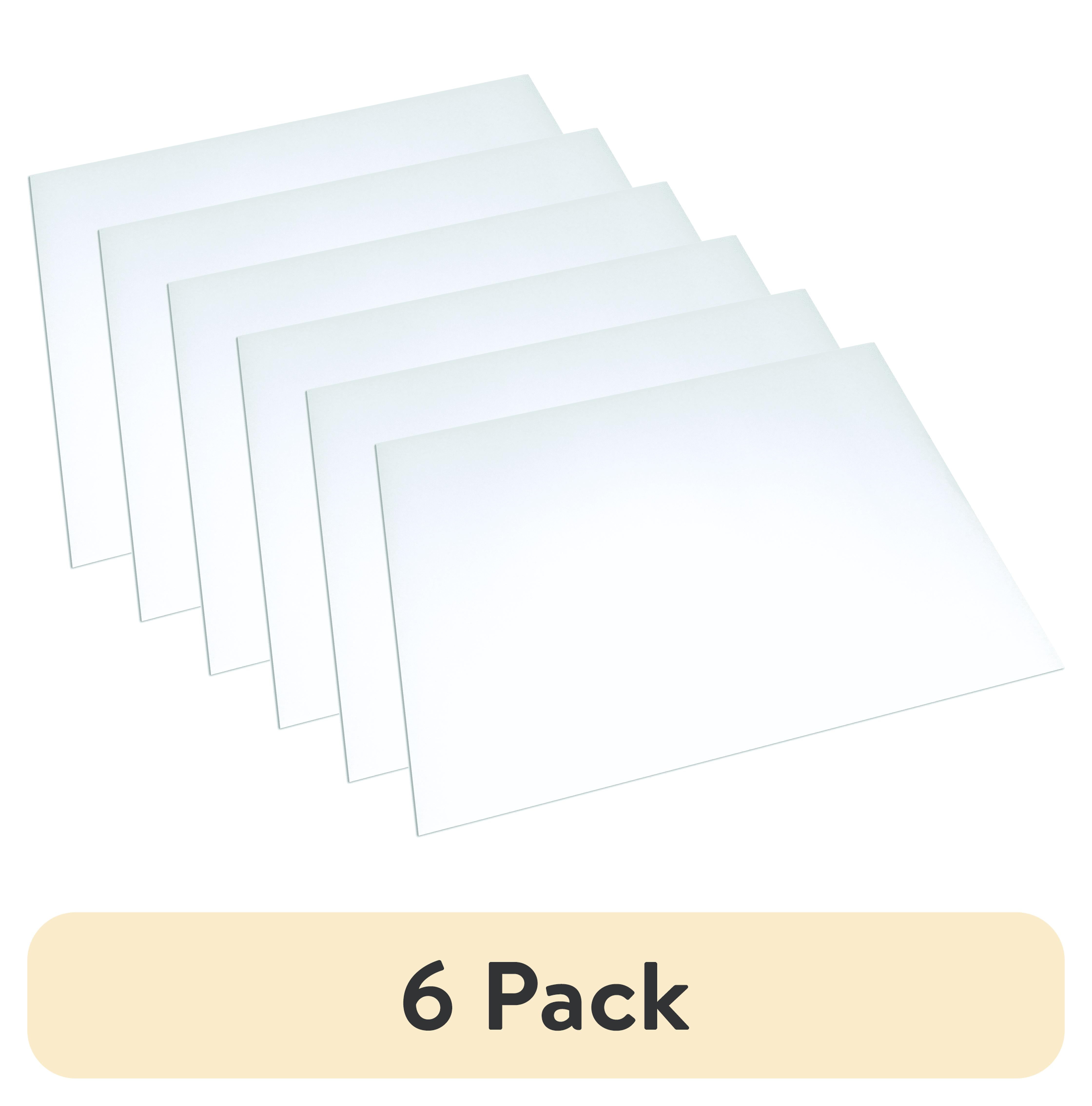 (6 pack) Pen+Gear Light Weight White Poster Board, 22" x 28" - Walmart.com