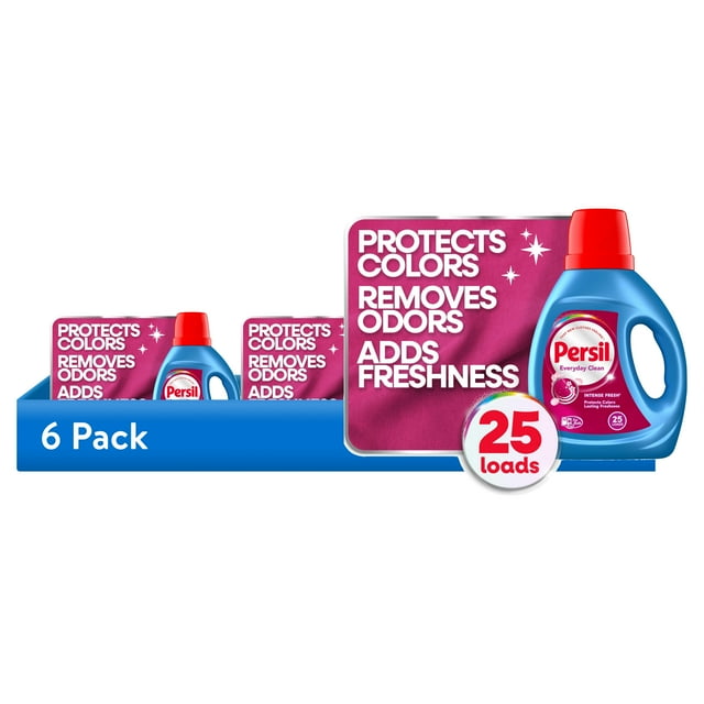 (6 pack) Persil Liquid Laundry Detergent, Intense Fresh, 40 fl oz, 25 ...