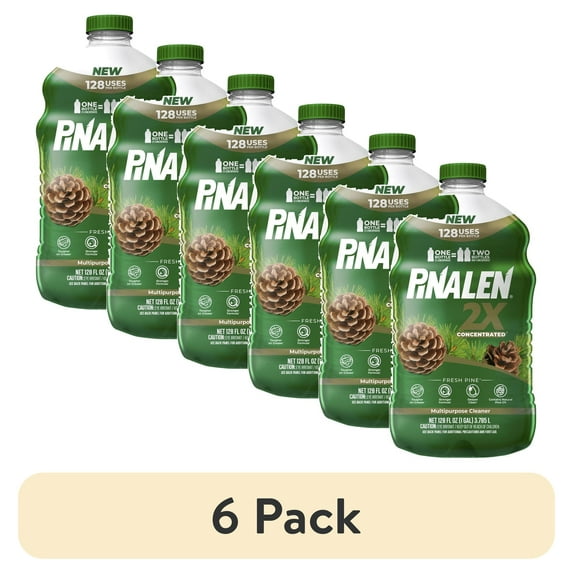 (6 pack) Pinalen 2X Multipurpose Cleaner - Fresh Pine Scent (128 fl oz ...