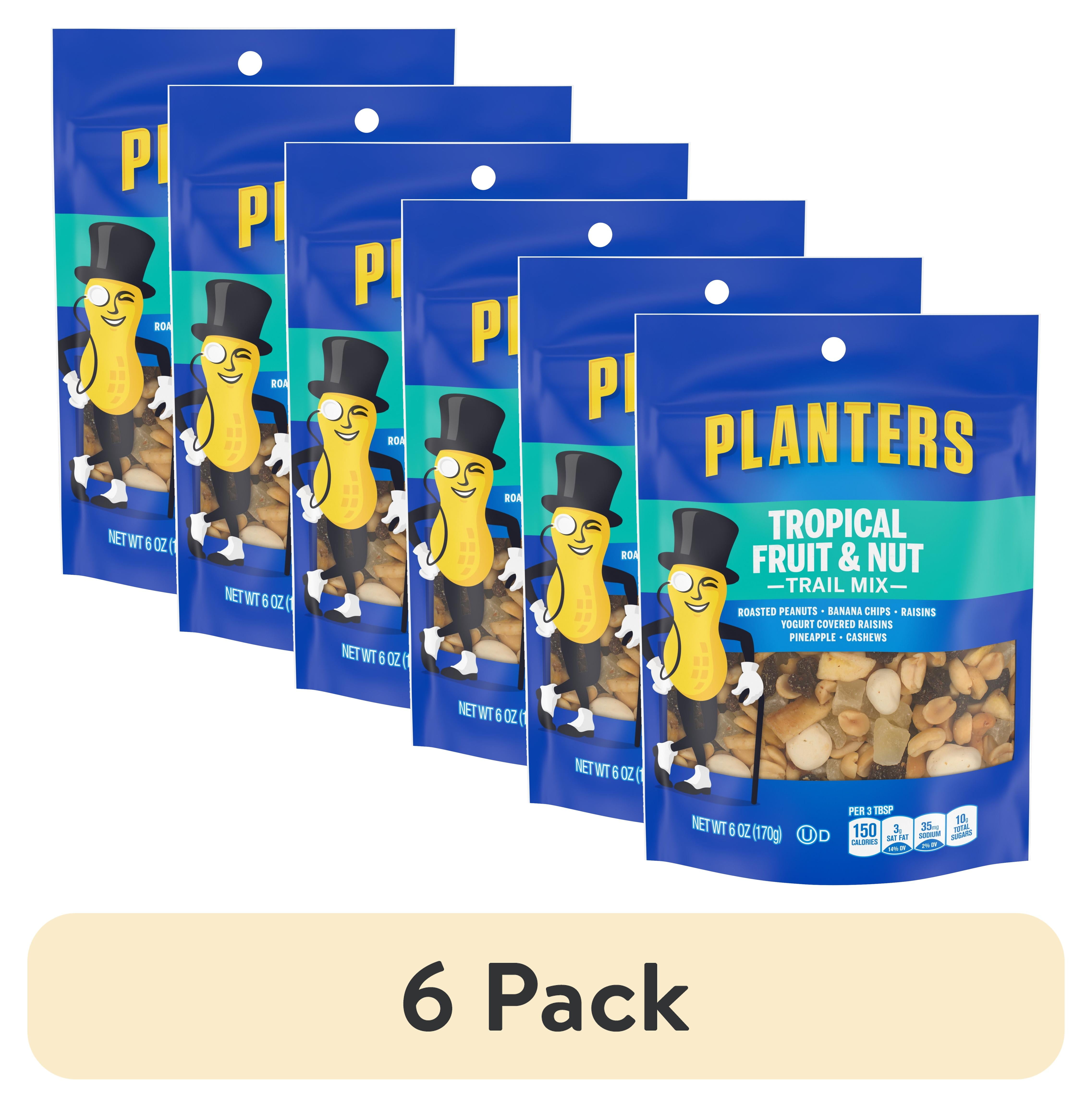 (6 pack) Planters Tropical Fruit & Nut Trail Mix with Roasted Peanuts ...