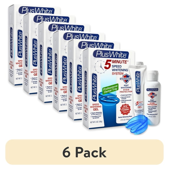 (6 pack) Plus White 5 Minute Speed Whitening System – Fast & Effective ...