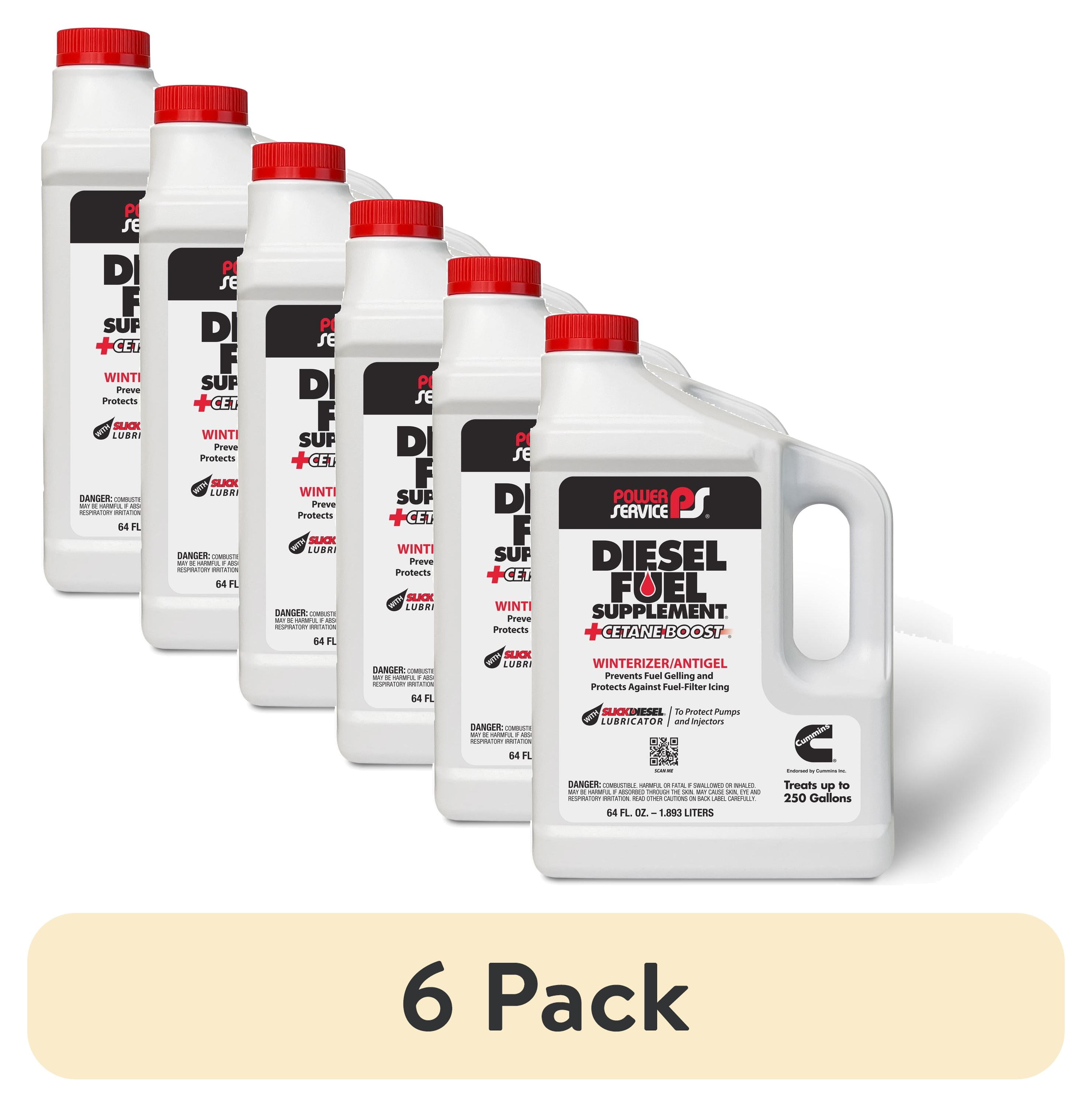 (6 pack) Power Service Diesel Fuel Anti-Gel 64 oz - Walmart.com