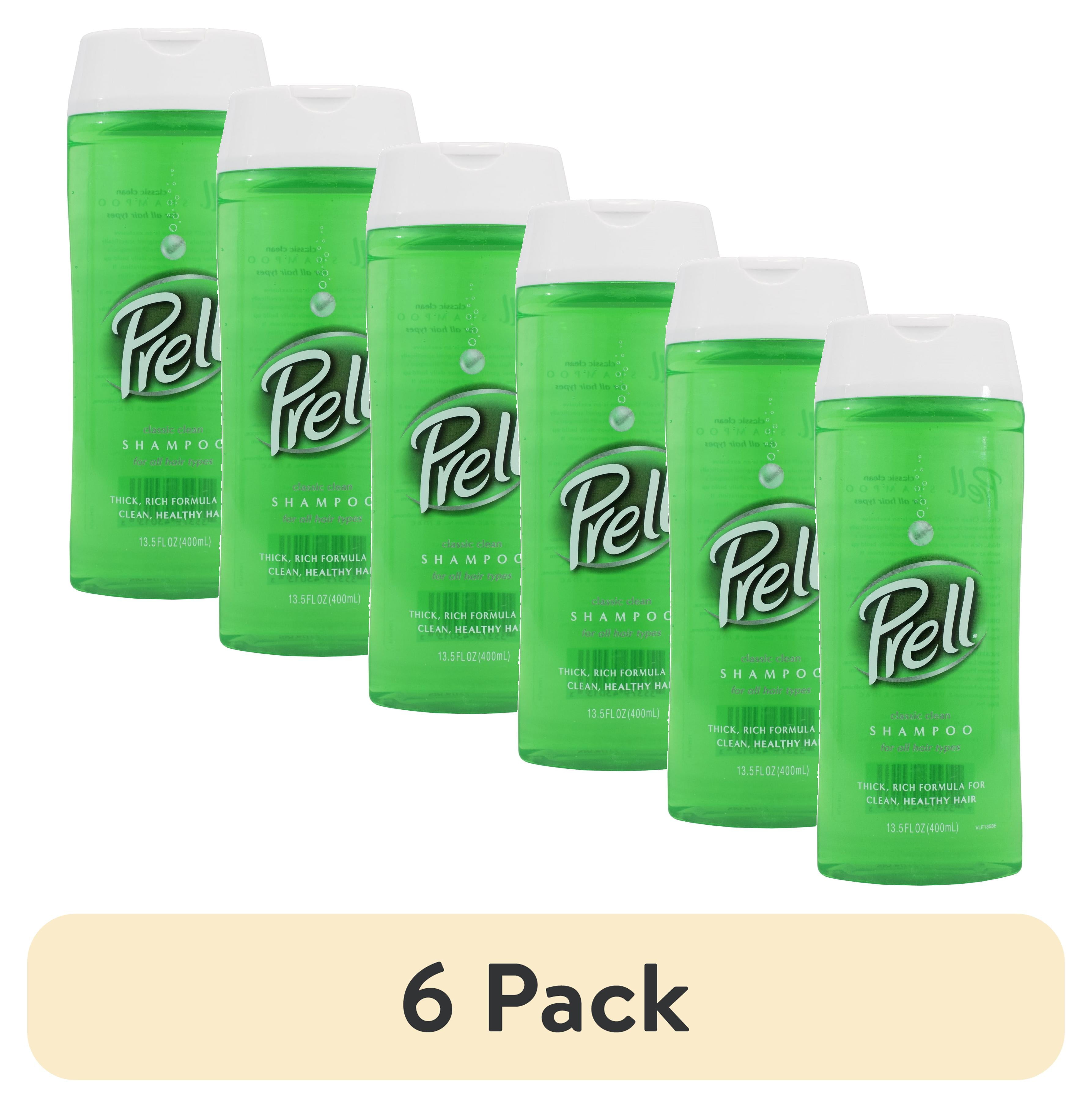 (6 pack) Prell® Classic Clean Shampoo, 13.5 fl oz, Clarifying, All Hair ...