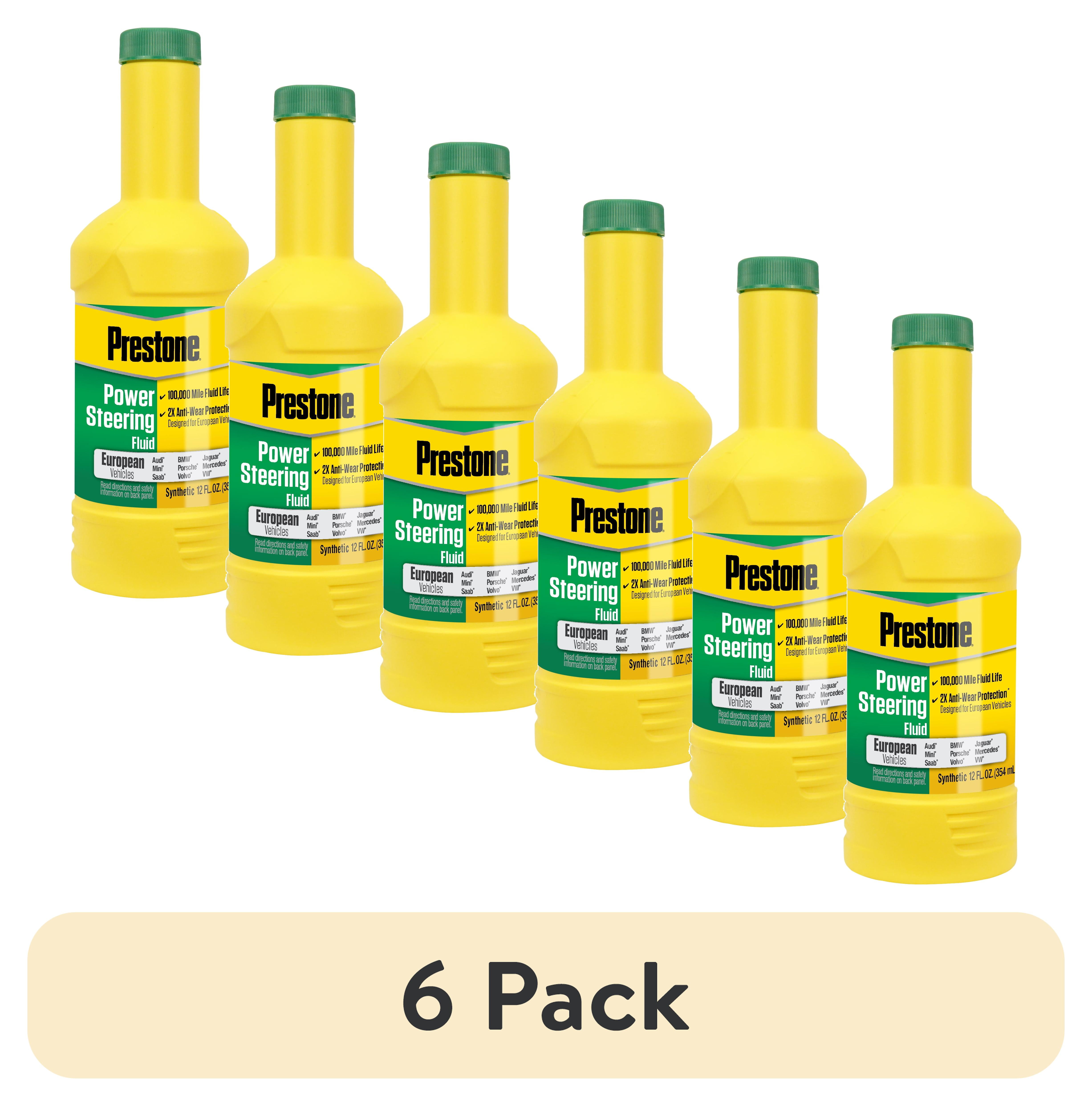 (6 pack) Prestone European Vehicles Full Synthetic Power Steering Fluid ...