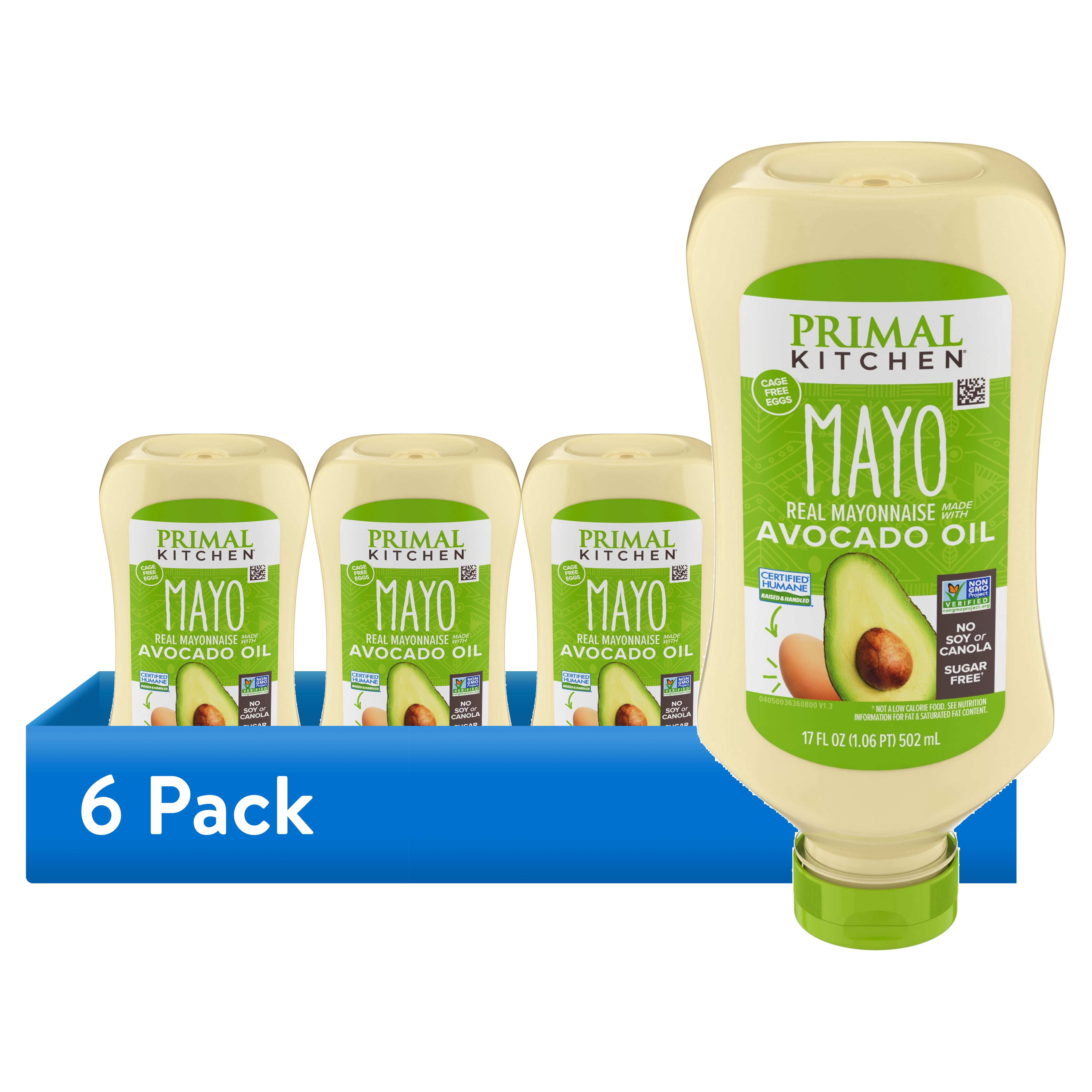 (6 pack) Primal Kitchen Squeeze Mayo Made with Avocado Oil 17 oz ...