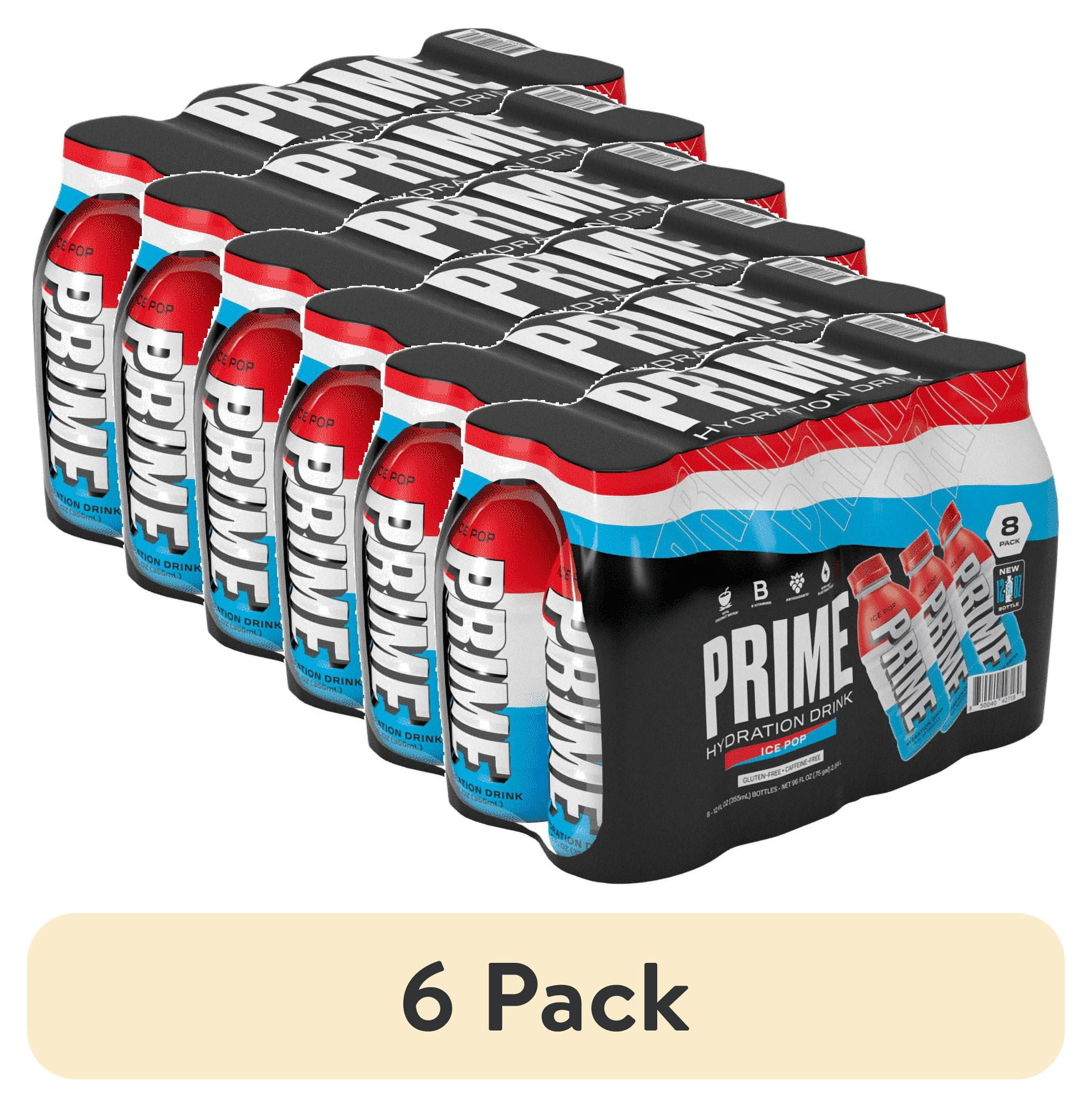 (6 pack) Prime Hydration Sports Drink, Ice Pop, 12 fl oz, 8 Pack ...