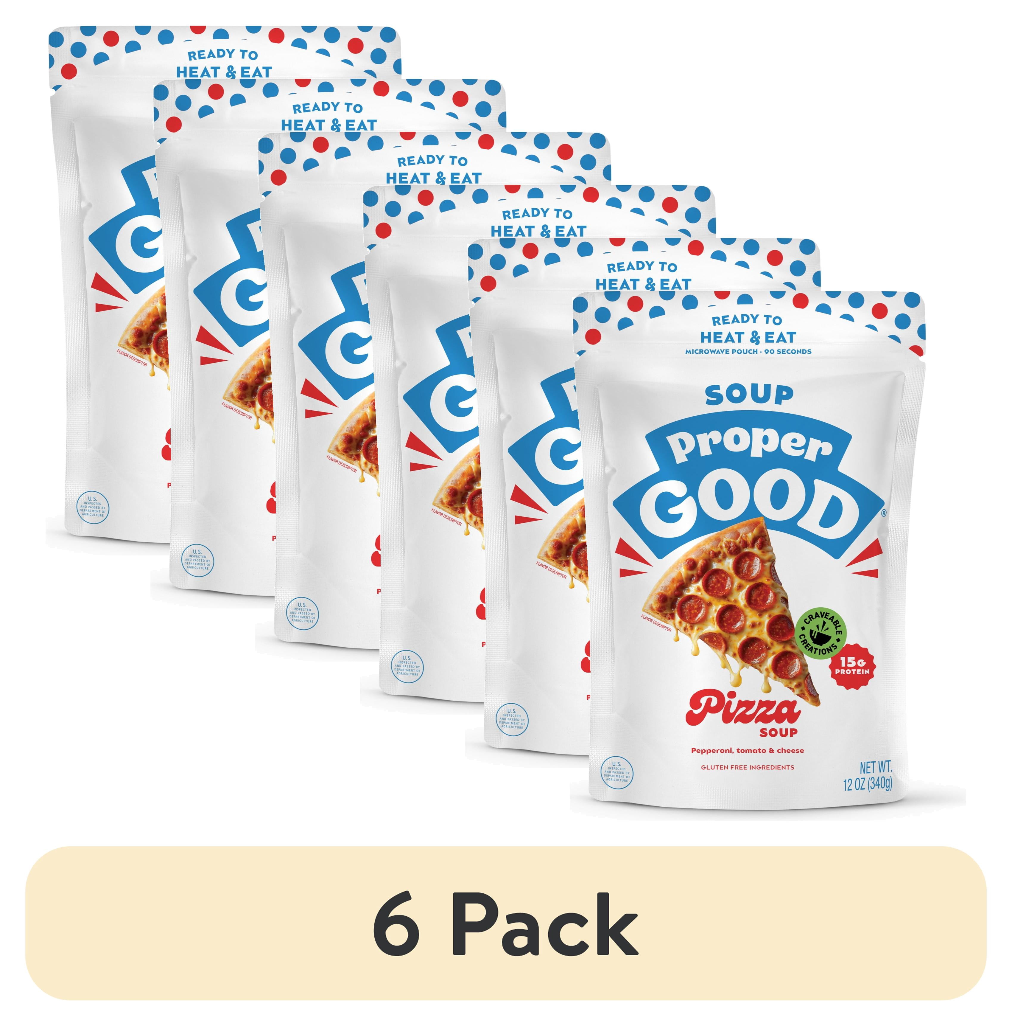 (6 pack) Proper Good Pepperoni Pizza Soup, Ready in 90 Seconds, Shelf ...
