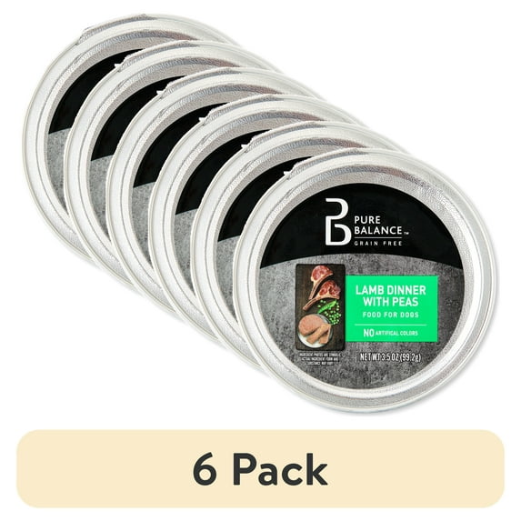 (6 pack) Pure Balance Lamb Dinner with Peas, Grain Free, Wet Dog Food ...
