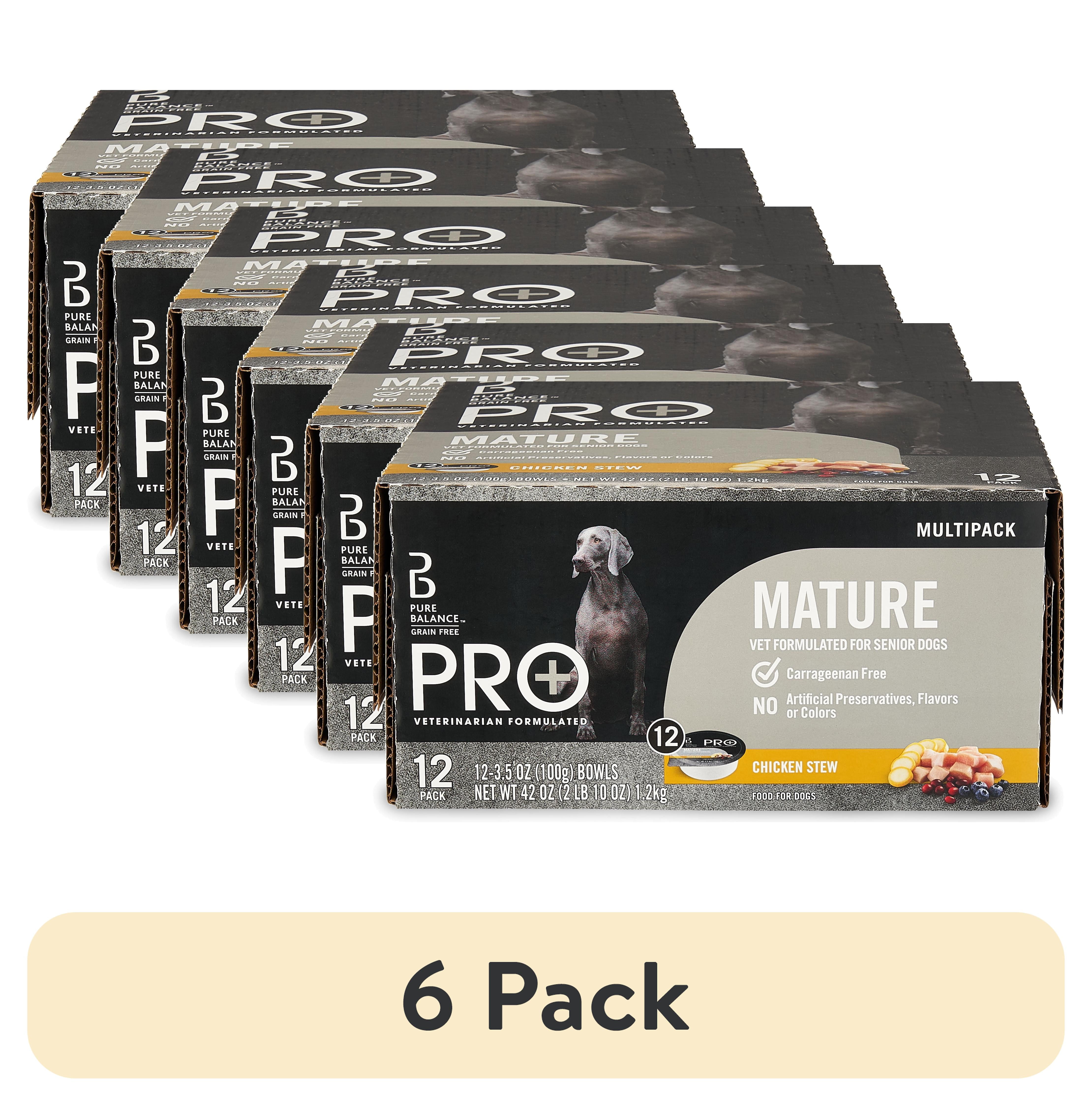 (6 pack) Pure Balance Pro Plus Mature Wet Dog Food 3.5oz Cup 12ct ...