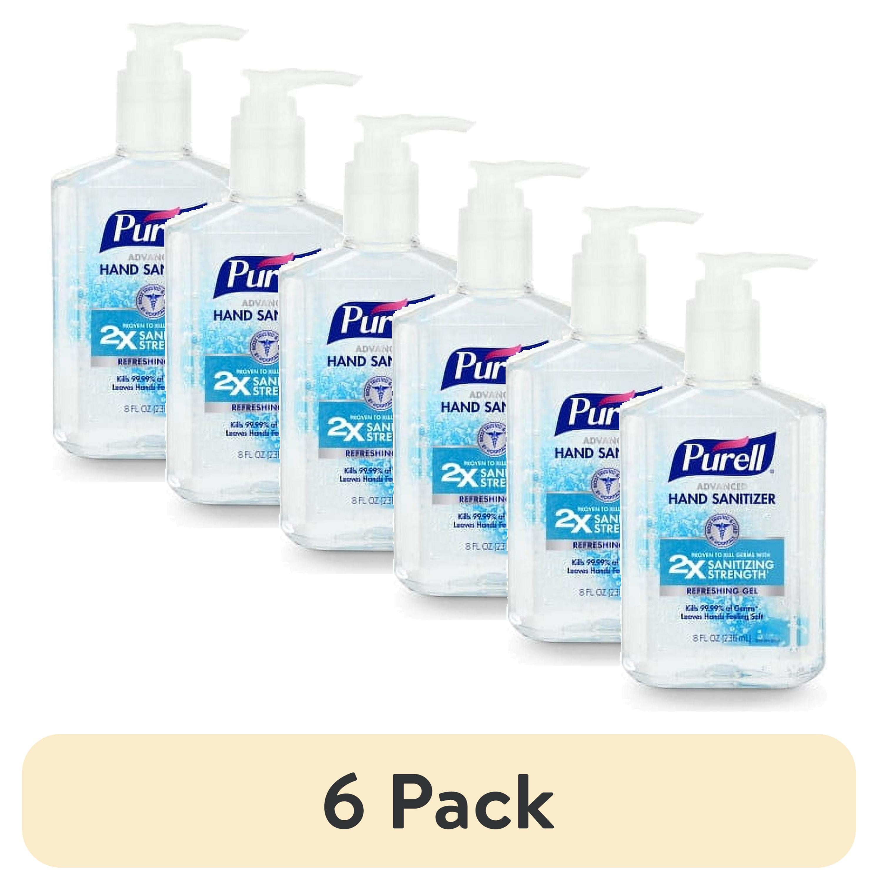 (6 pack) PURELL® Advanced Hand Sanitizer Refreshing Gel, 8 oz Pump ...