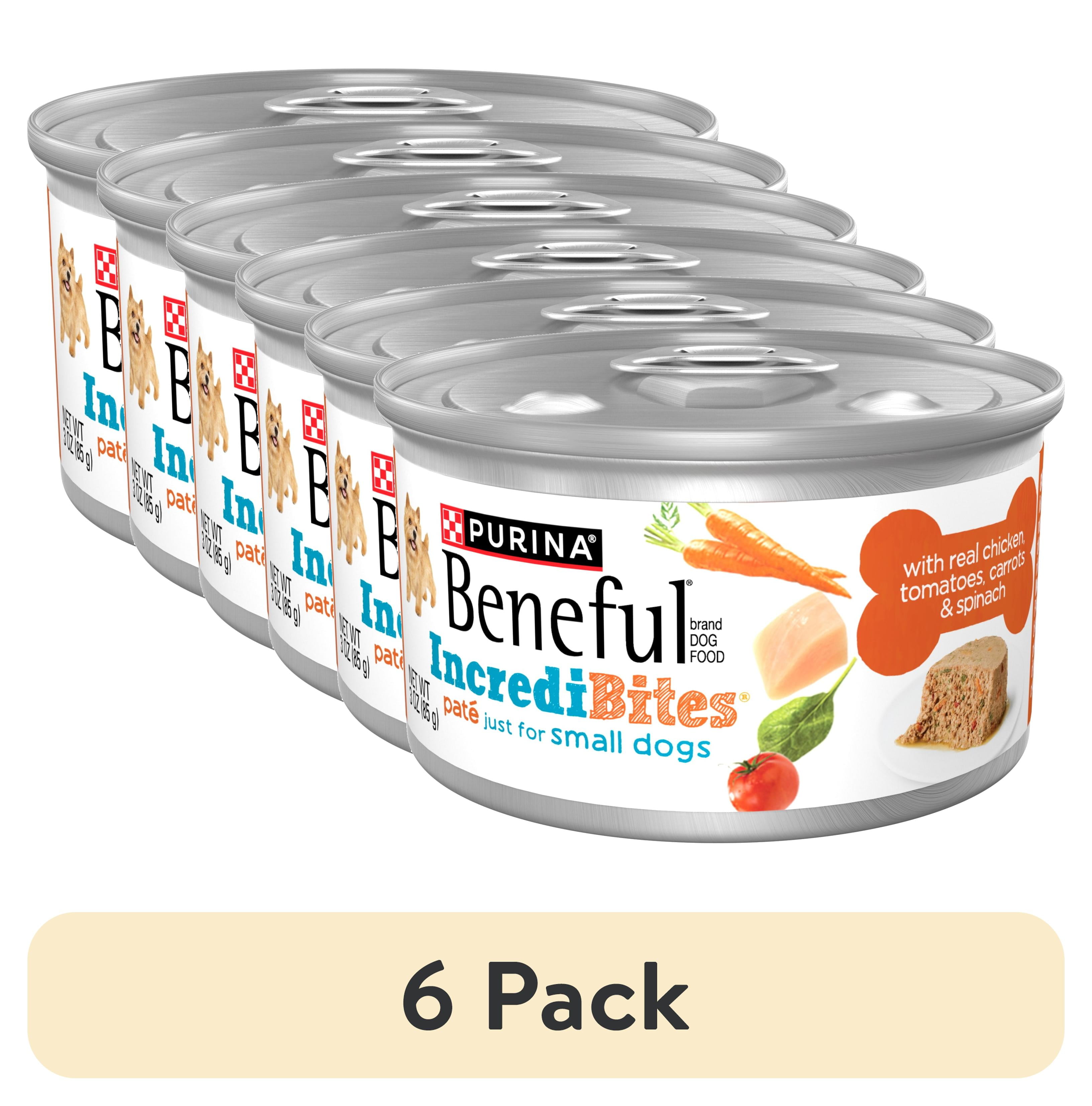 (6 pack) Purina Beneful Small Breed Wet Dog Food, IncrediBites Loaf ...