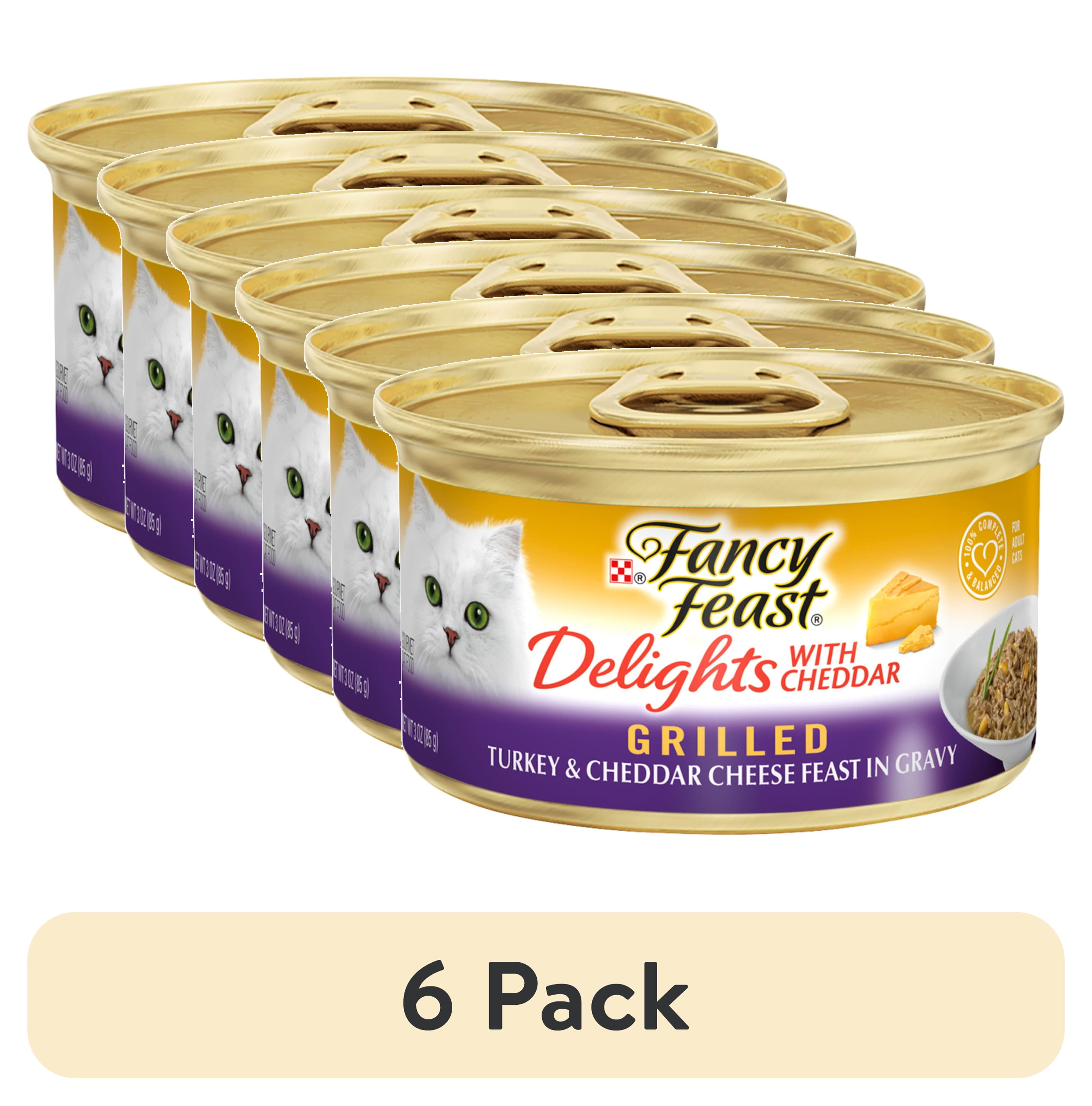 (6 pack) Purina Fancy Feast Grilled Delights with Cheddar Wet Cat Food ...