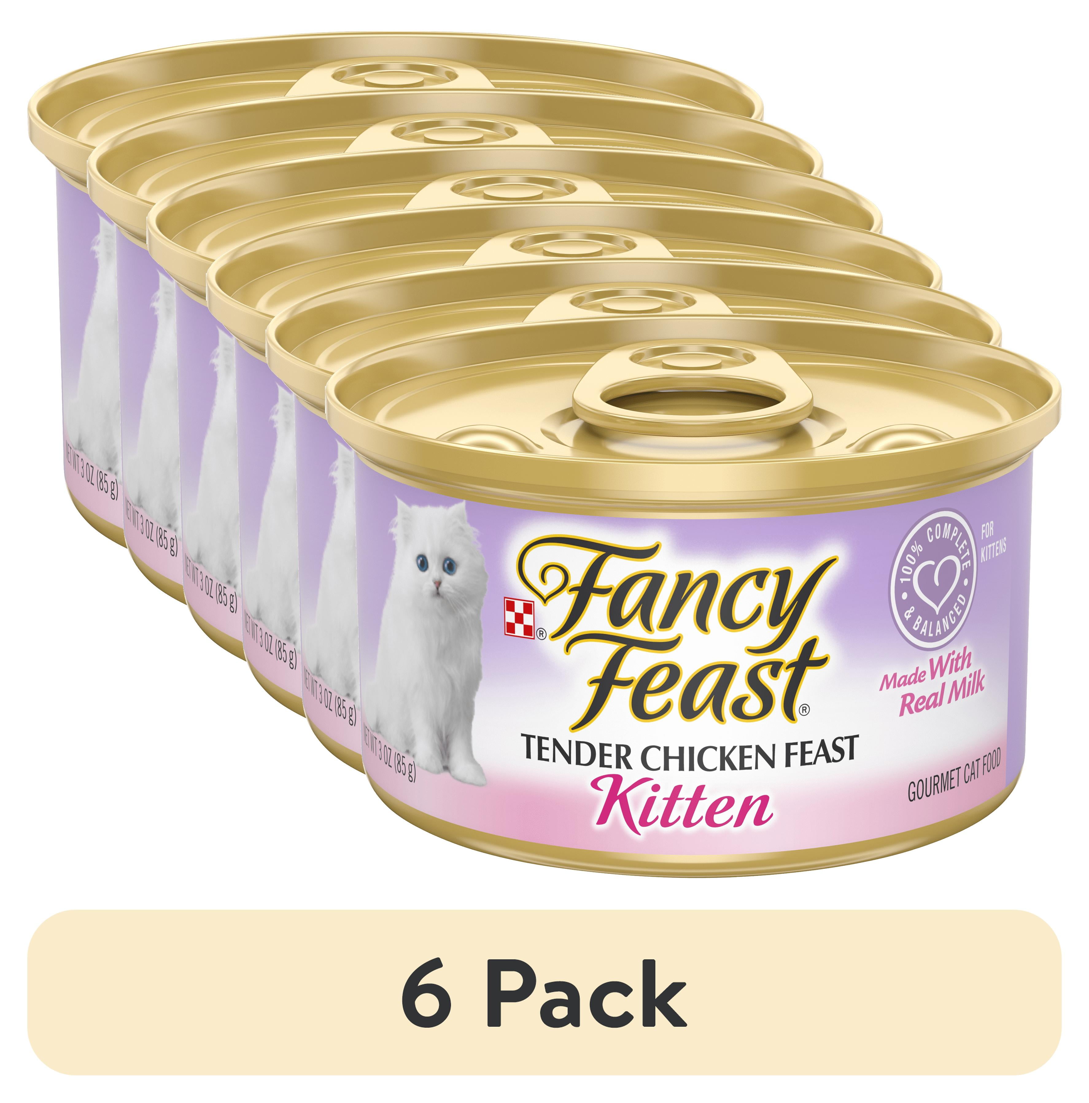 (6 pack) Purina Fancy Feast Kitten Food, Wet Cat Food, Chicken Feast ...