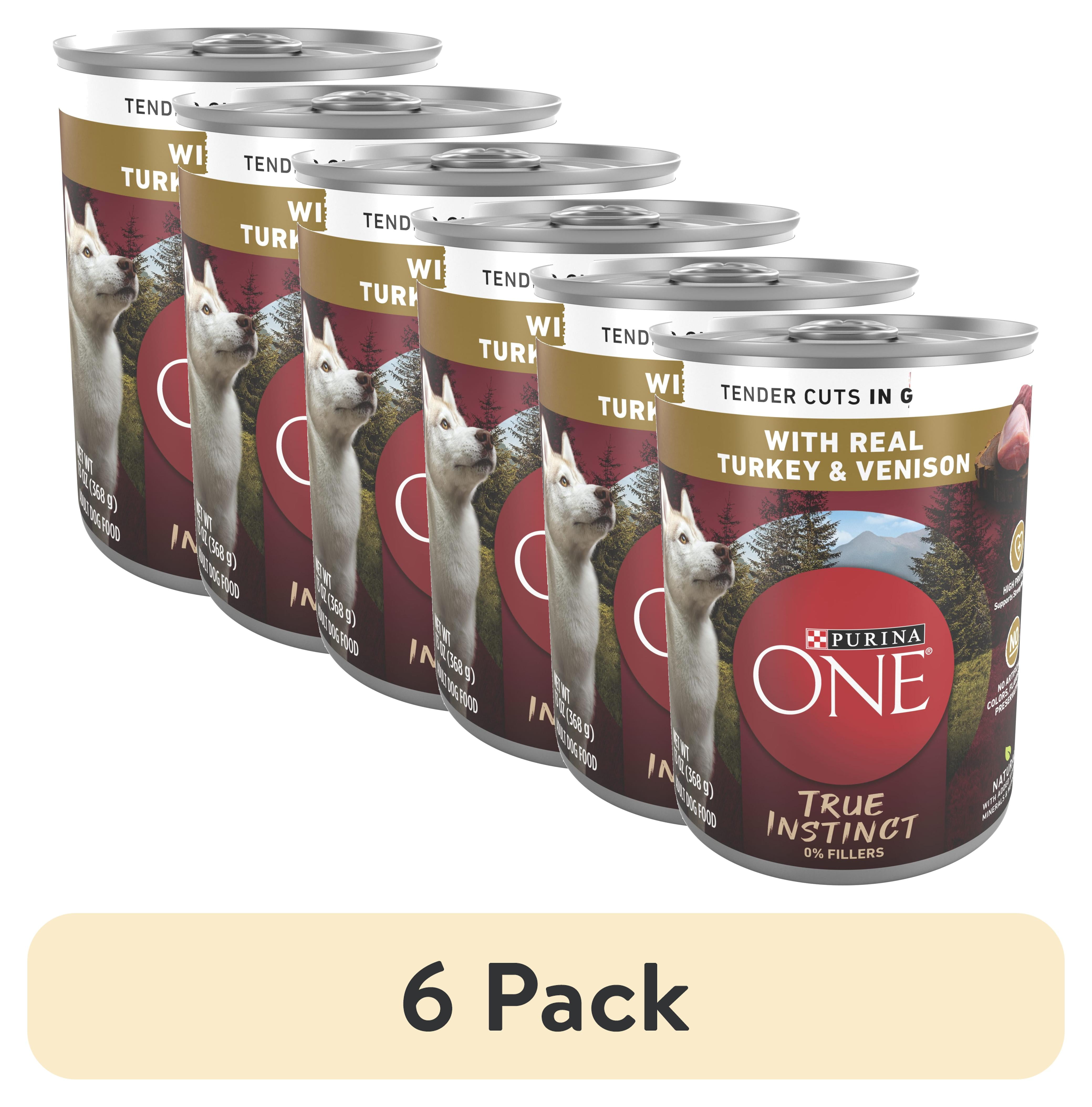 (6 pack) Purina ONE True Instinct Wet Dog Food, High Protein Soft ...