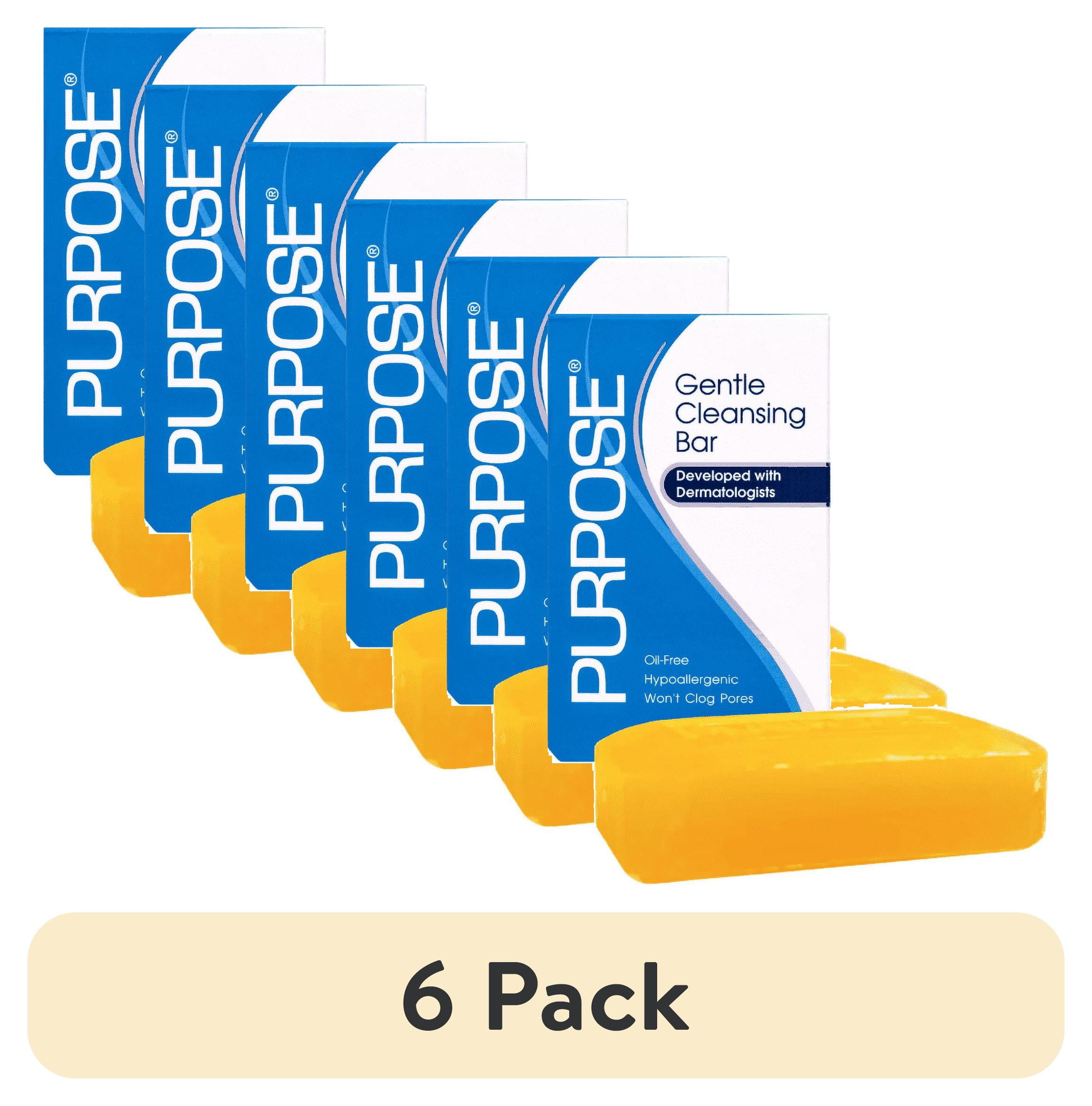 (6 pack) Purpose Gentle Facial Cleanser and Face Wash Bar For Sensitive ...
