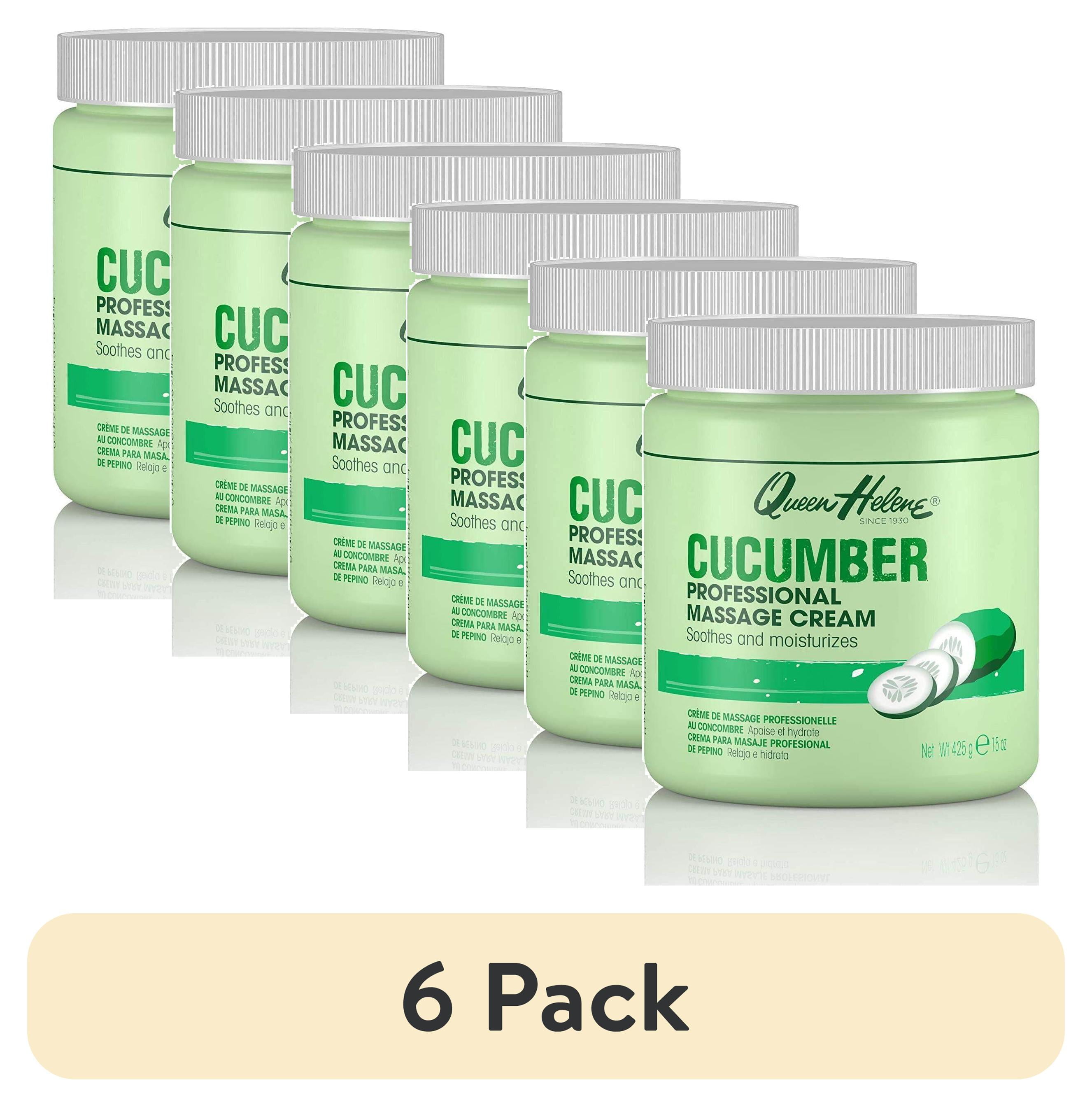 (6 pack) QUEEN HELENE Professional Massage Cream, Cucumber, 15 oz ...