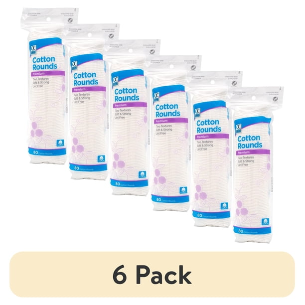 (6 pack) Quality Choice COTTON ROUNDS Premium Two Textures Soft ...