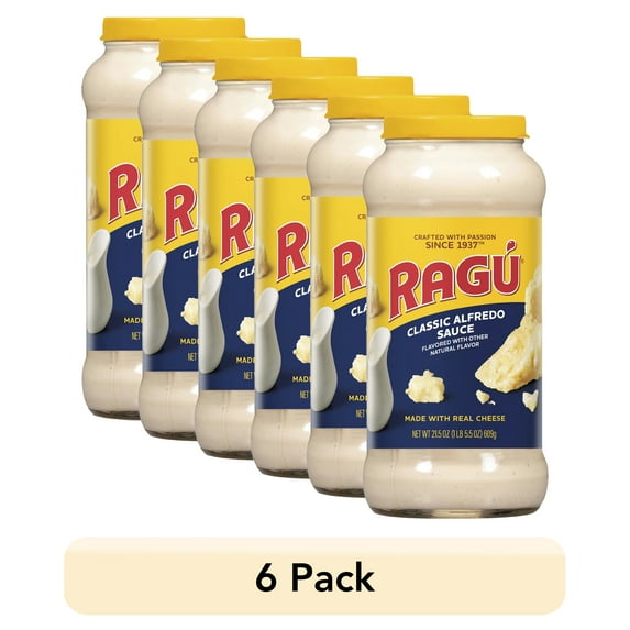(6 pack) RAGU Classic Alfredo Pasta Sauce, 21.5 oz - Walmart.com