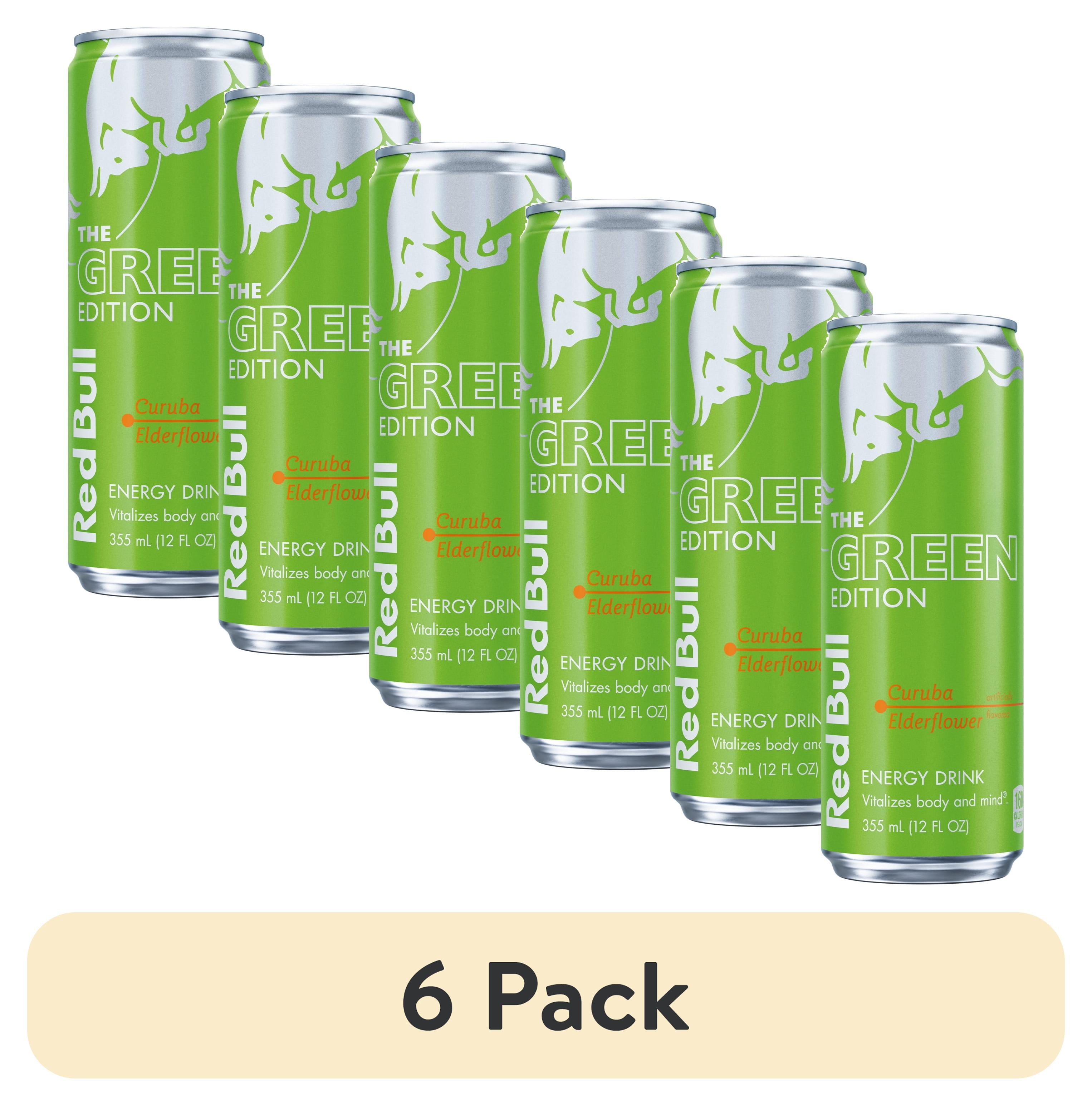 (6 pack) Red Bull Green Edition Energy Drink, Curuba Elderflower, 12 fl ...
