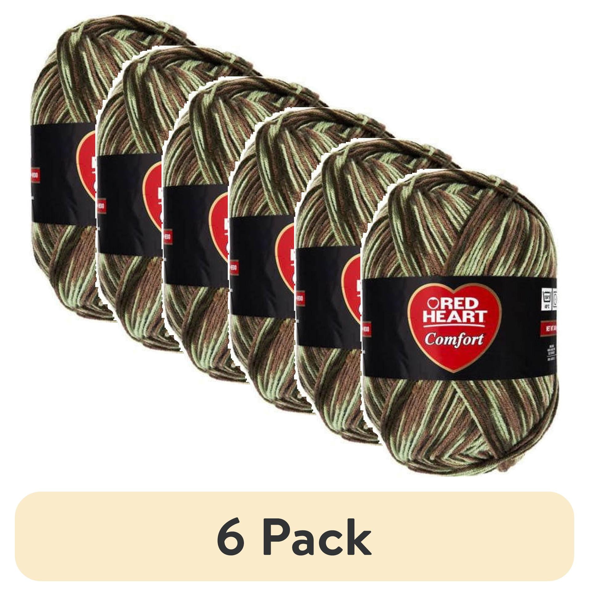 (6 pack) Red Heart Comfort Yarn-Light Camo Print - Walmart.com