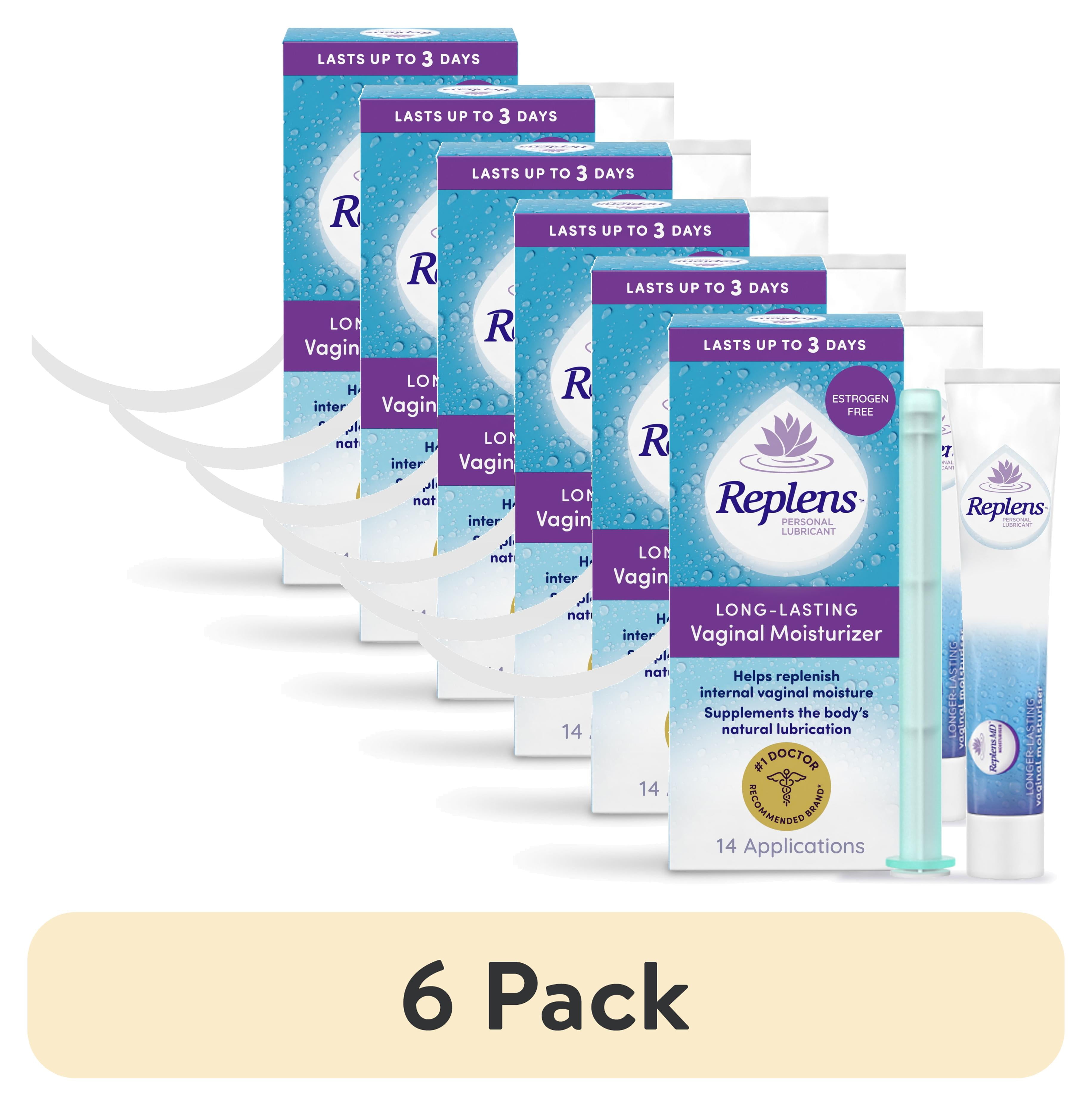 (6 pack) Replens Long-Lasting Vaginal Moisturizer Gel with Reusable ...