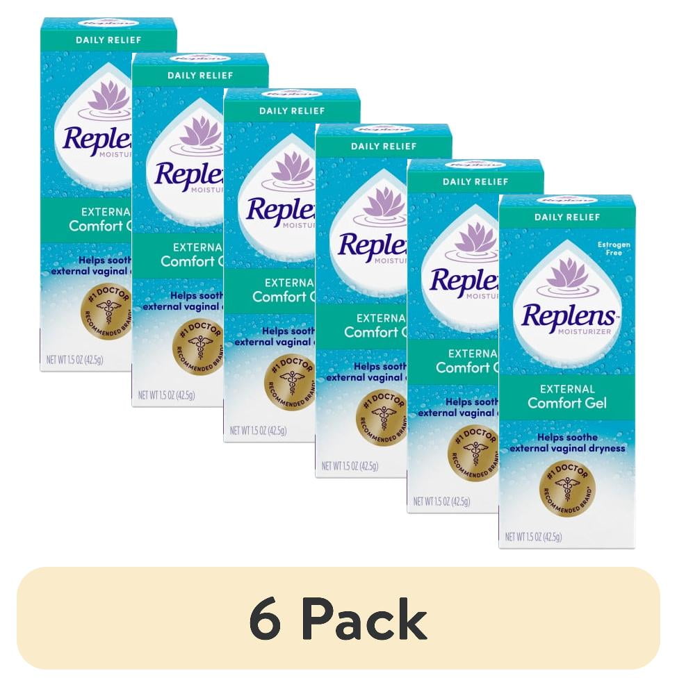 (6 pack) Replens Moisture Restore External Comfort Gel, Vaginal, 1.5oz ...
