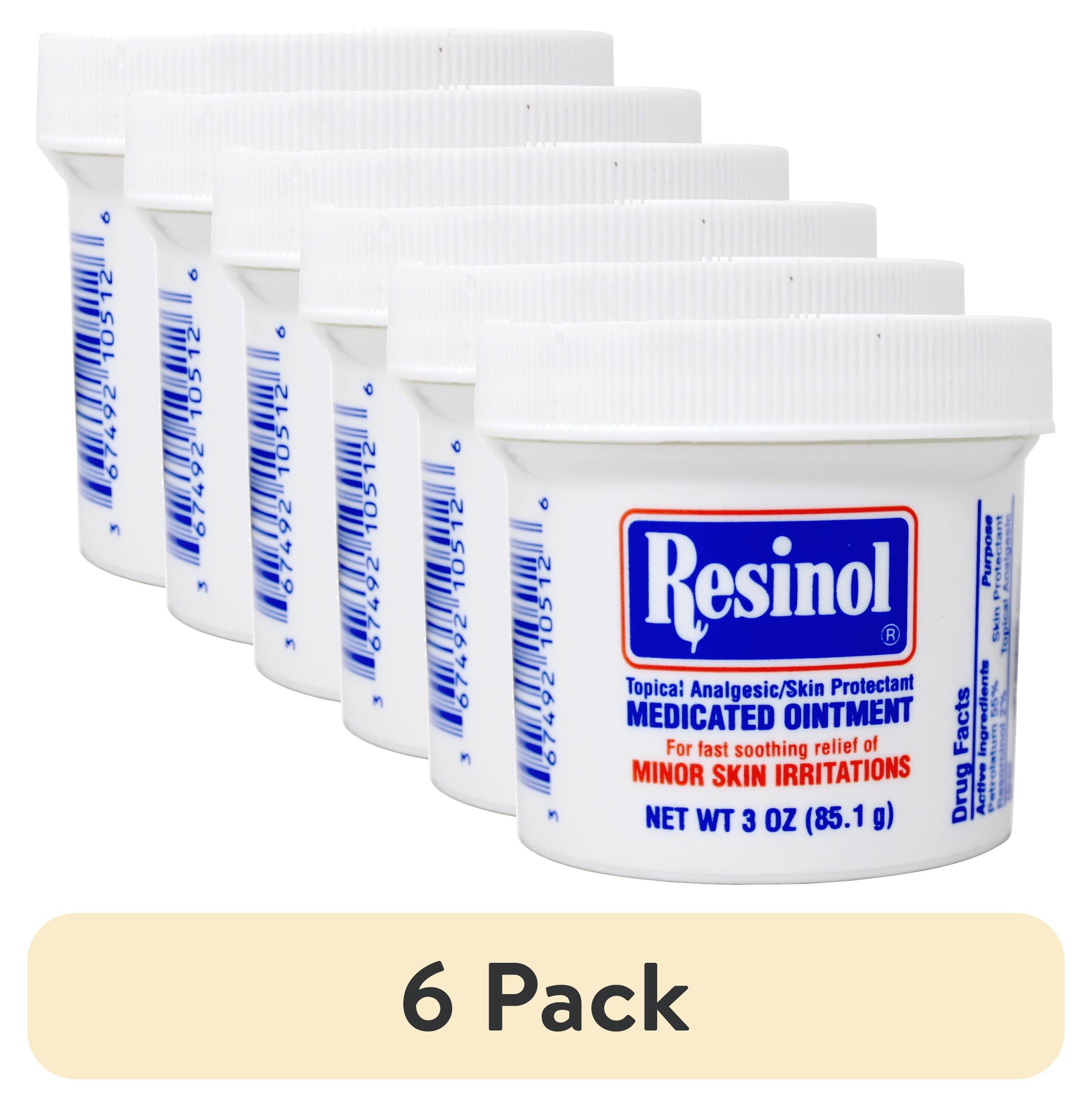 (6 pack) Resinol Medicated Ointment For Itch Relief And Protection Of ...