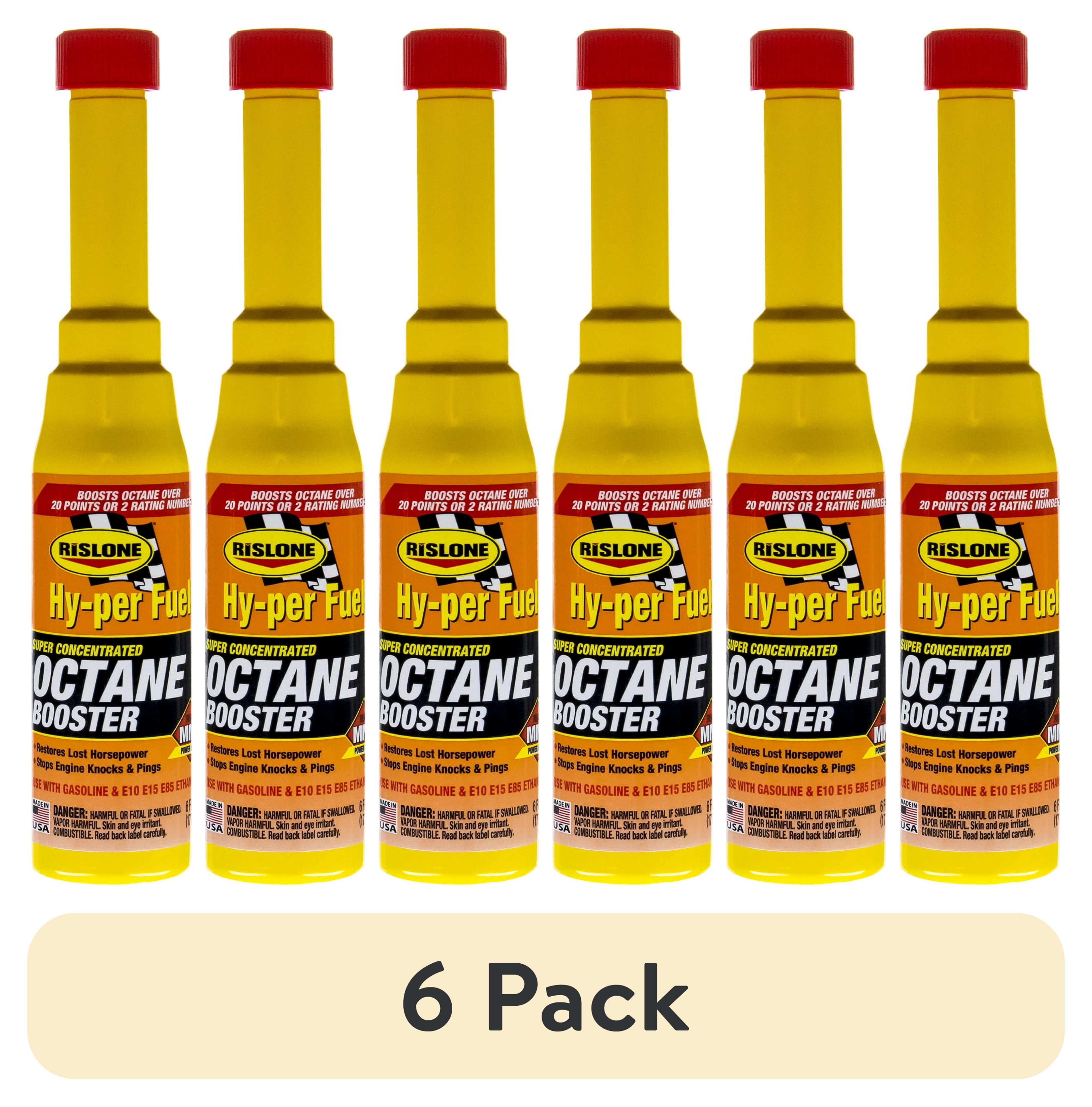 (6 pack) Rislone 4747 Hy-per Fuel Octane Booster, Automotive Additive ...