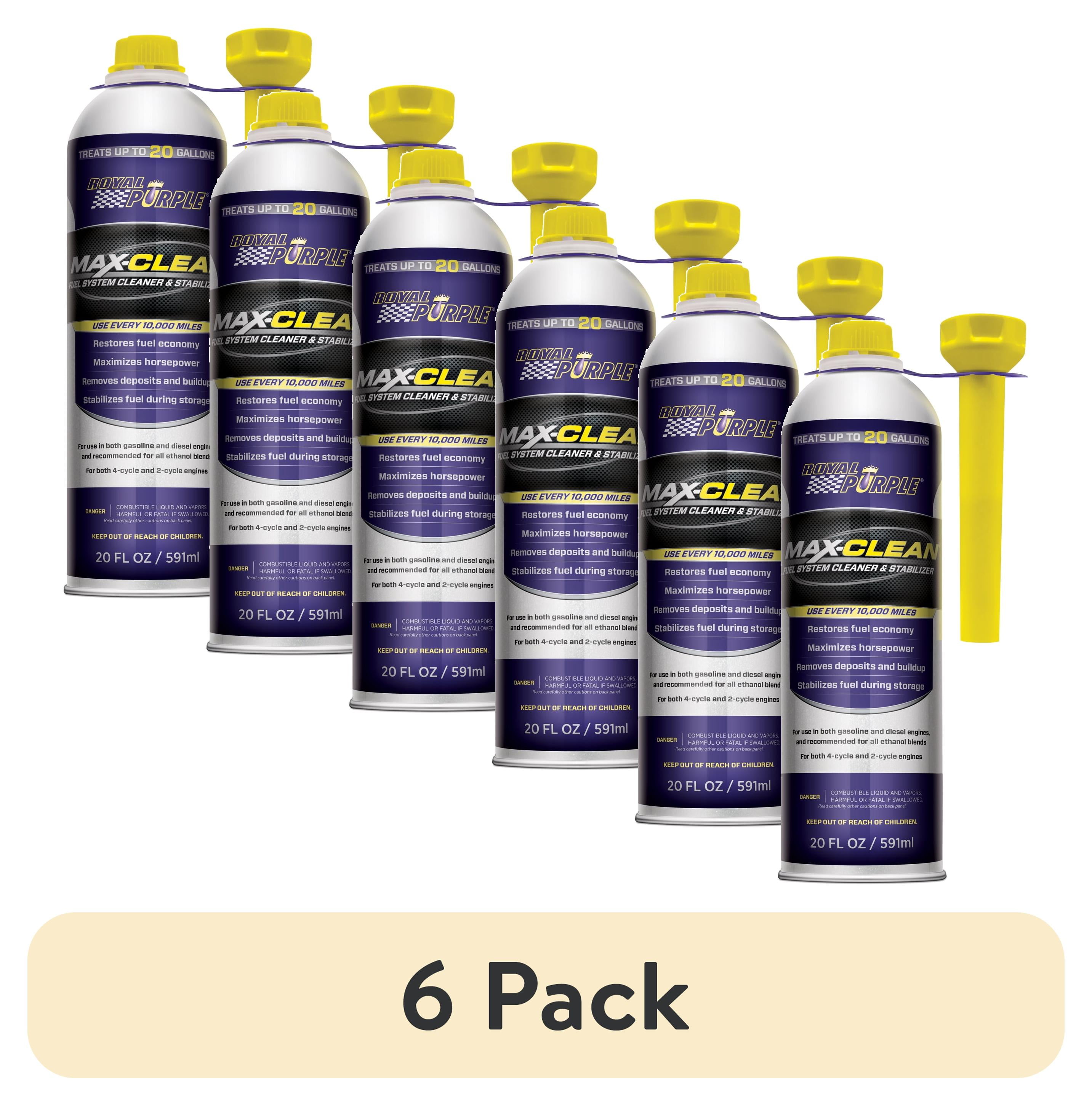 (6 pack) Royal Purple Max-Clean Fuel System Cleaner & Stabilizer, 20 Fl ...