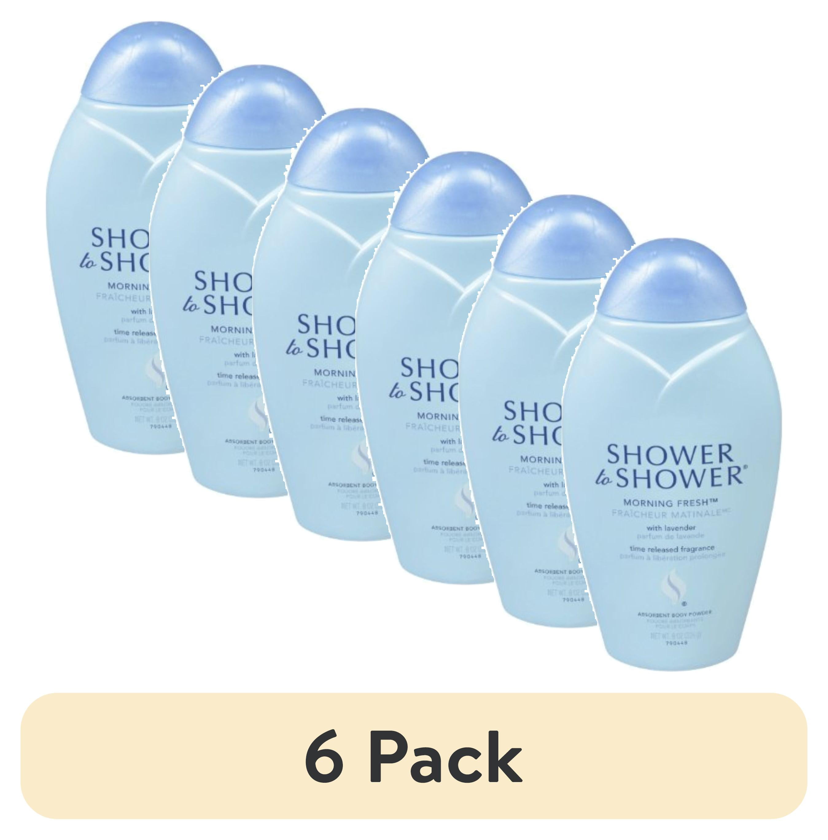 (6 pack) SHOWER TO SHOWER Body Powder Morning Fresh 8 oz - Walmart.com