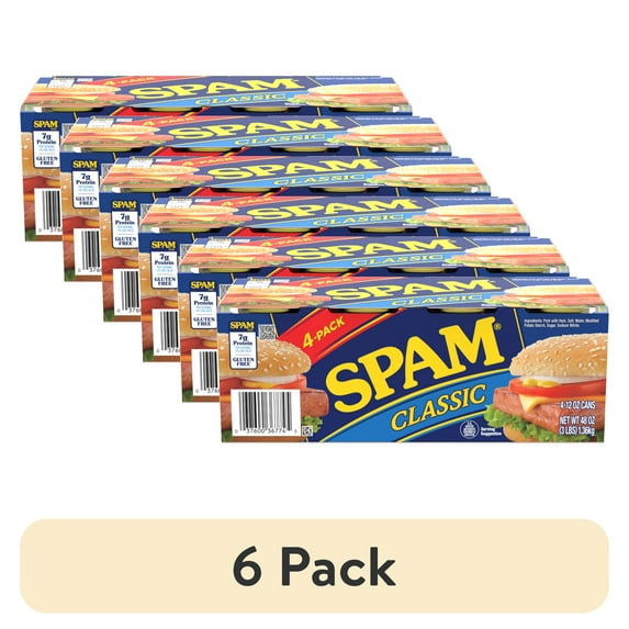 (6 pack) SPAM Classic 4PK 48oz - Walmart.com