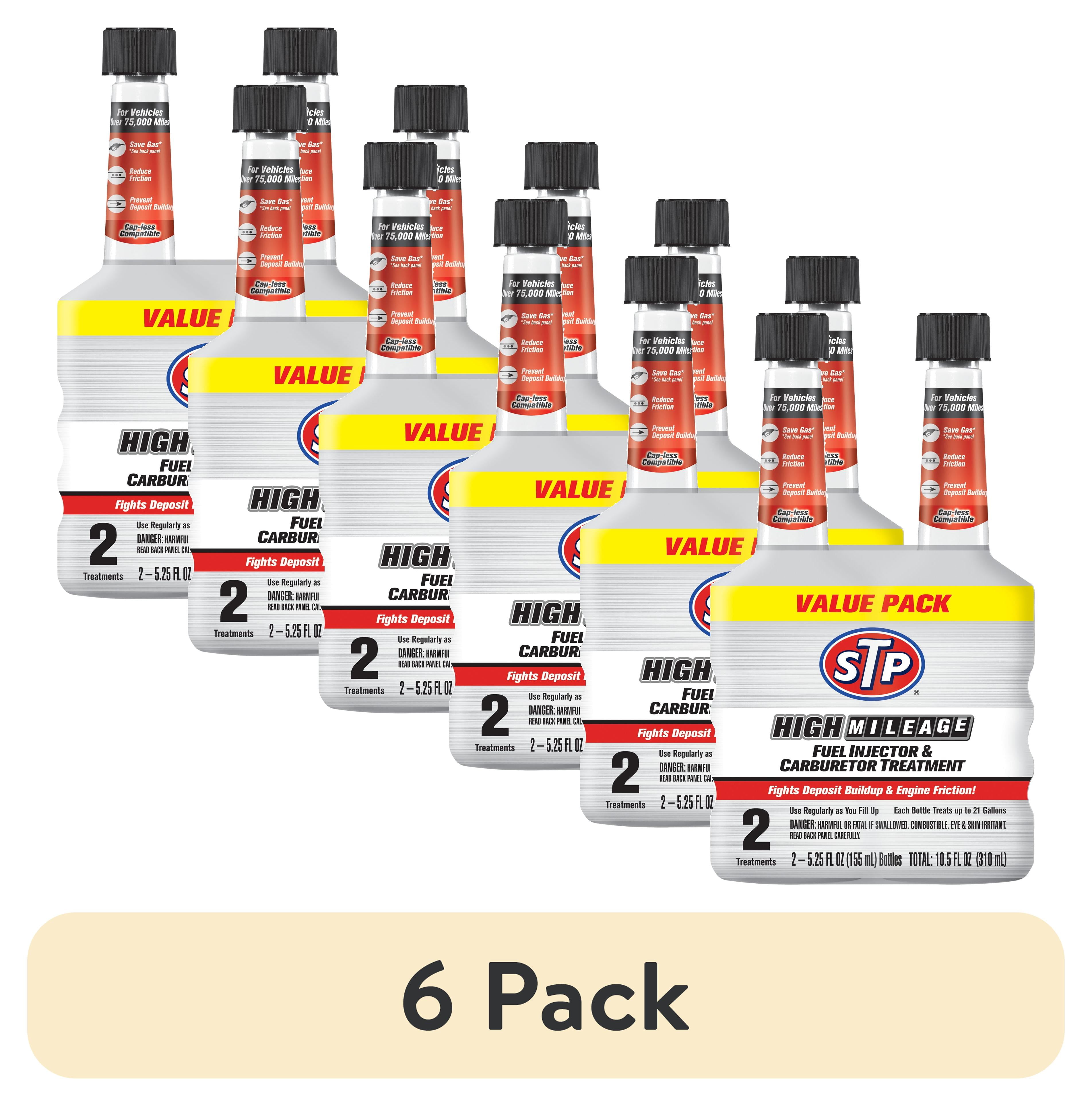 (6 pack) STP High Mileage Fuel Injector & Carburetor Cleaner, Gift Set ...