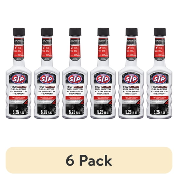 (6 pack) STP High Mileage Fuel Injector Cleaner and Carburetor Cleaner ...