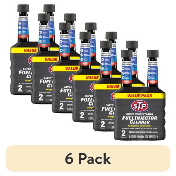 (6 pack) STP Super Concentrated Fuel Injector Cleaner 5.25 fl oz 2 ...