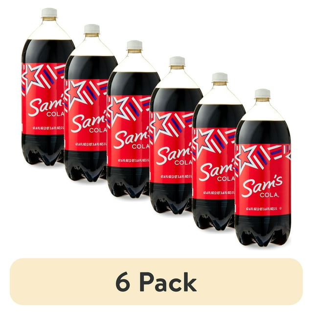 (6 pack) Sam's Cola Soda, 2 Liter Bottle - Walmart Business Supplies