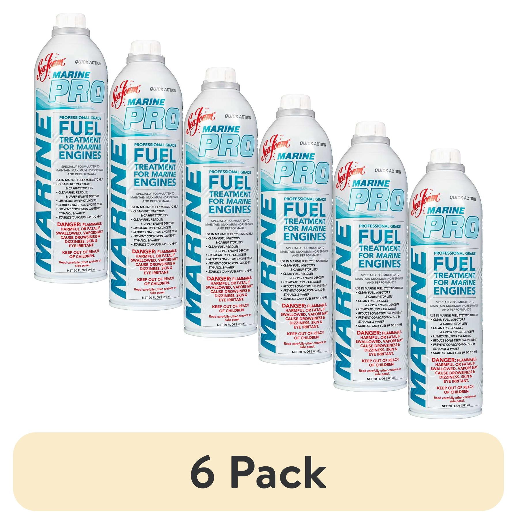(6 pack) Sea Foam Marine Pro Fuel Treatment for Marine Engines, 20 oz ...