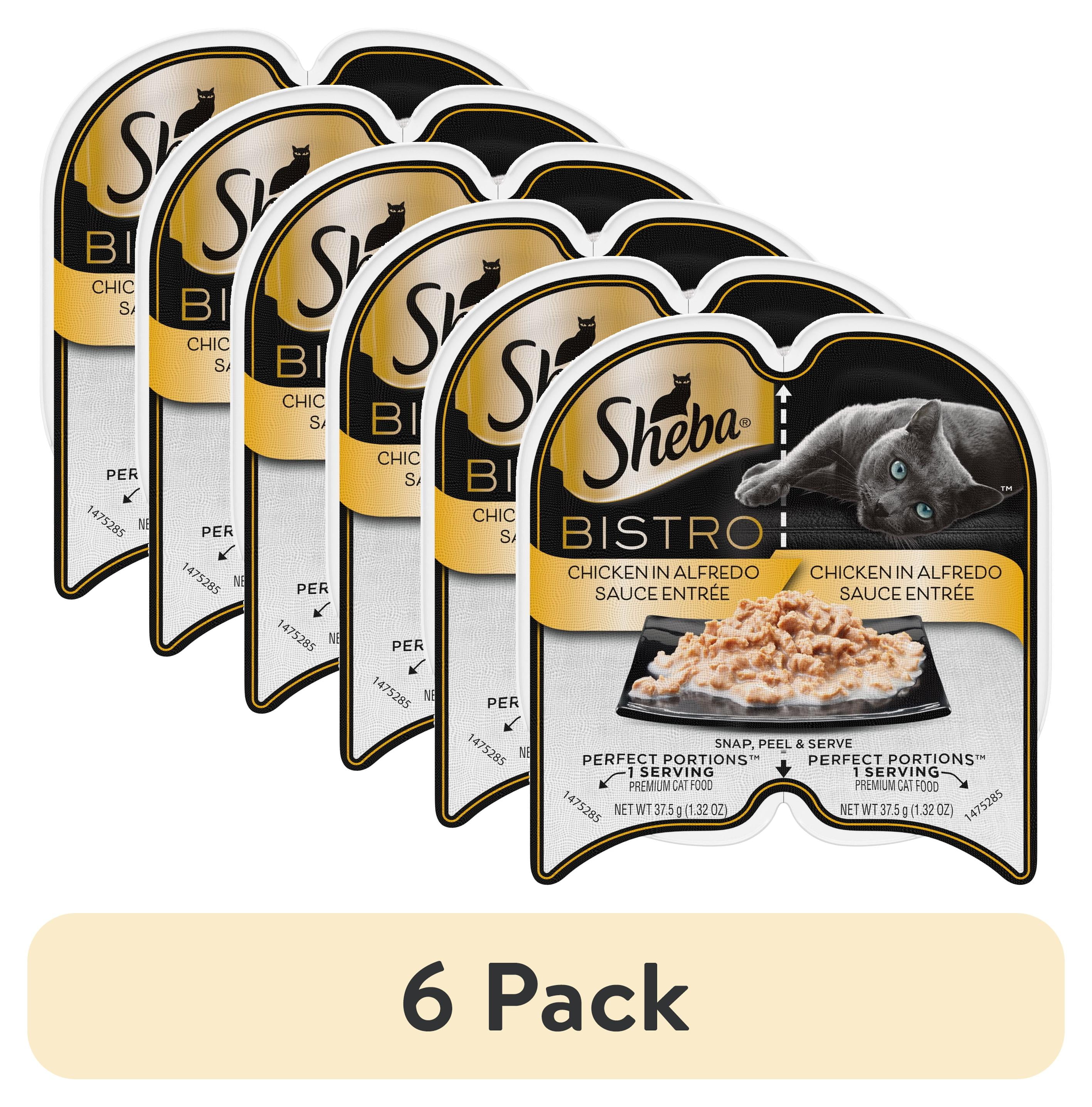(6 pack) Sheba Perfect Portions Bistro Adult Wet Cat Food, Chicken in ...