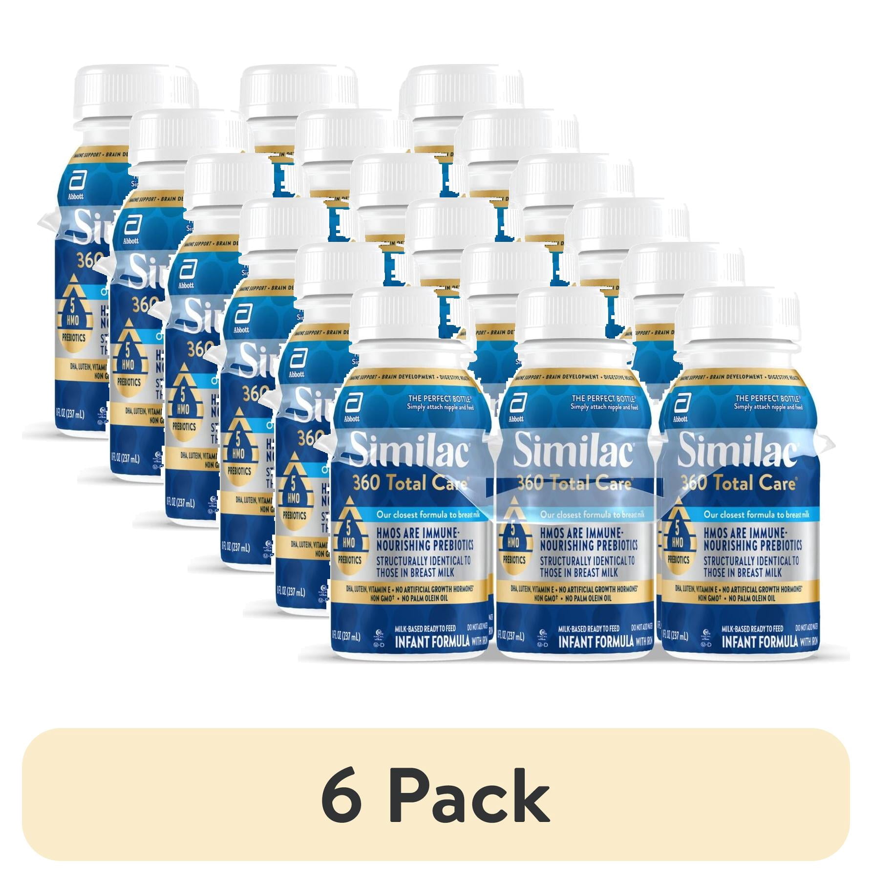 (6 pack) Similac 360 Total Care Ready-to-Feed Baby Formula, 8-fl-oz ...