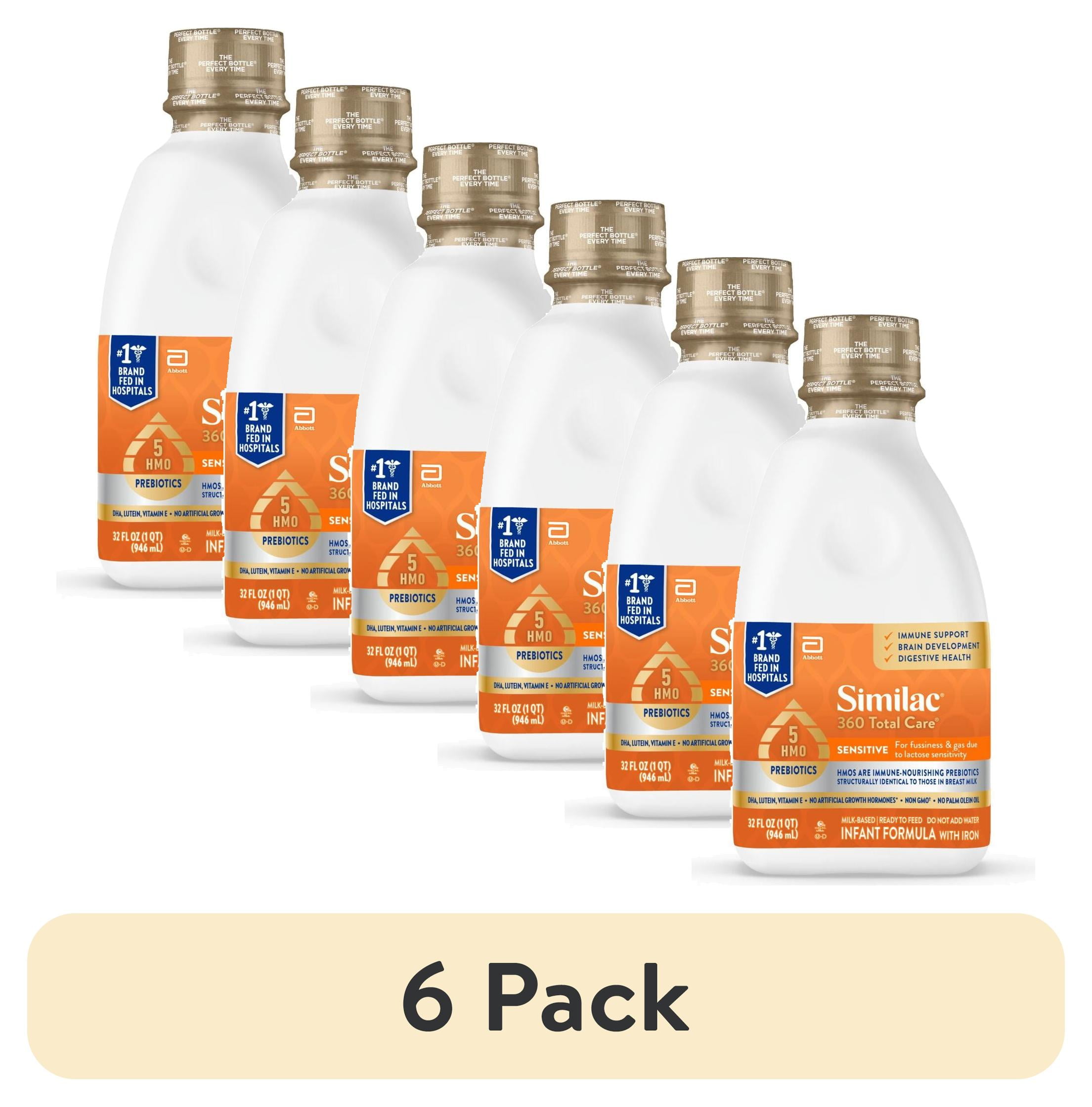 Similac 360 Total Care Sensitive Ready-to-Feed Baby Formula, Has 5 HMO ...