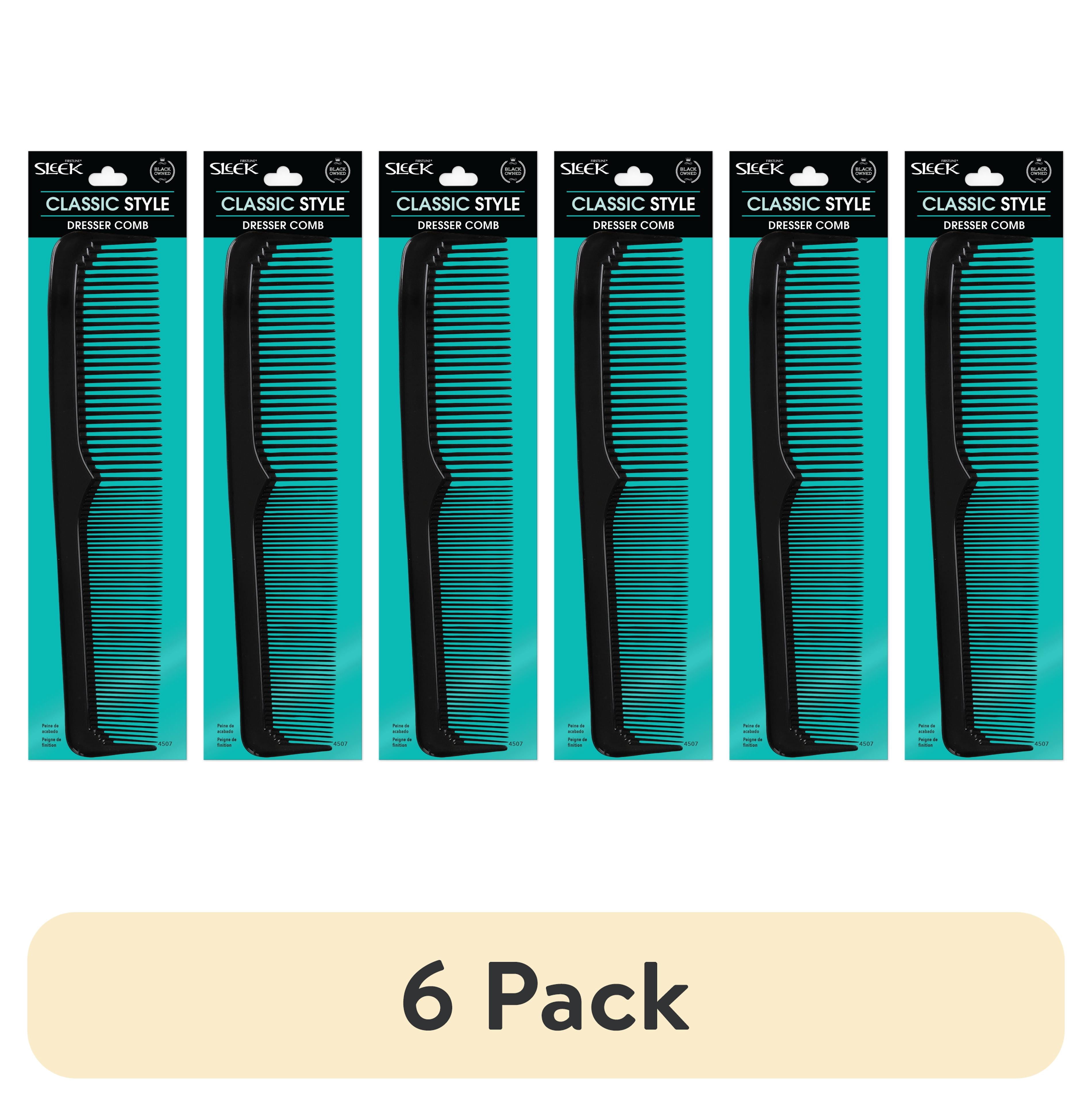 (6 pack) Sleek Classic Style Dresser Comb - Walmart.com