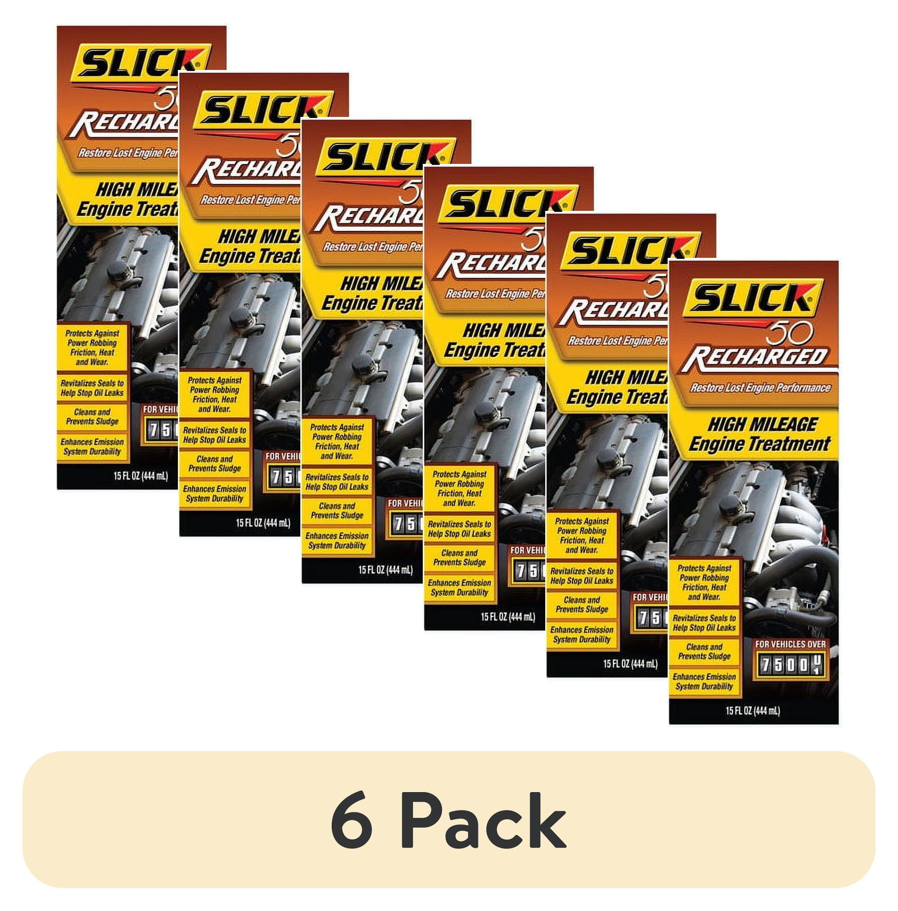 (6 pack) Slick 50 ReCharged High Mileage Engine Treatment Automotive ...