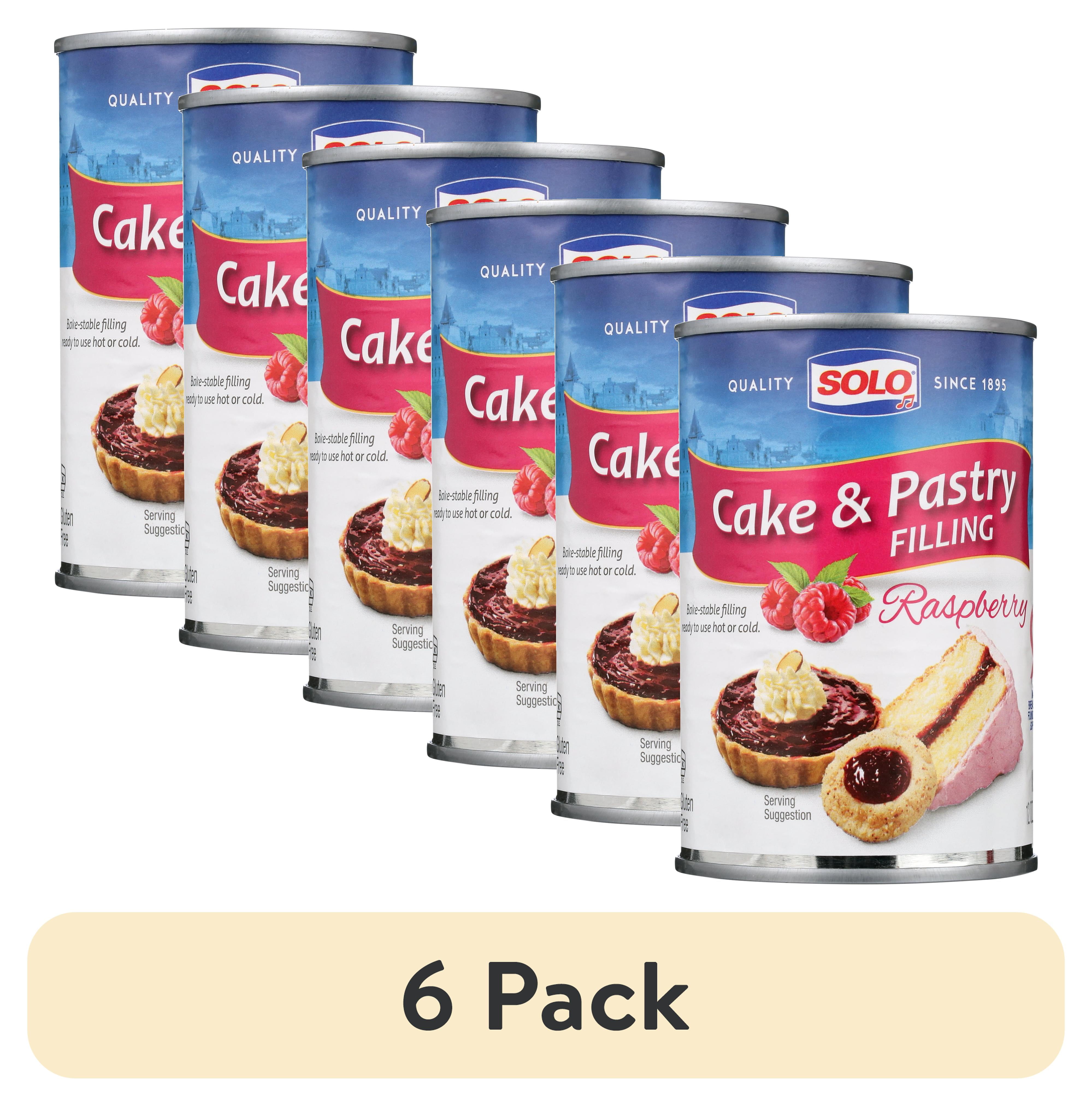 (6 pack) Solo Gluten-Free Raspberry Cake & Paste Pastry Filling, 12 oz ...