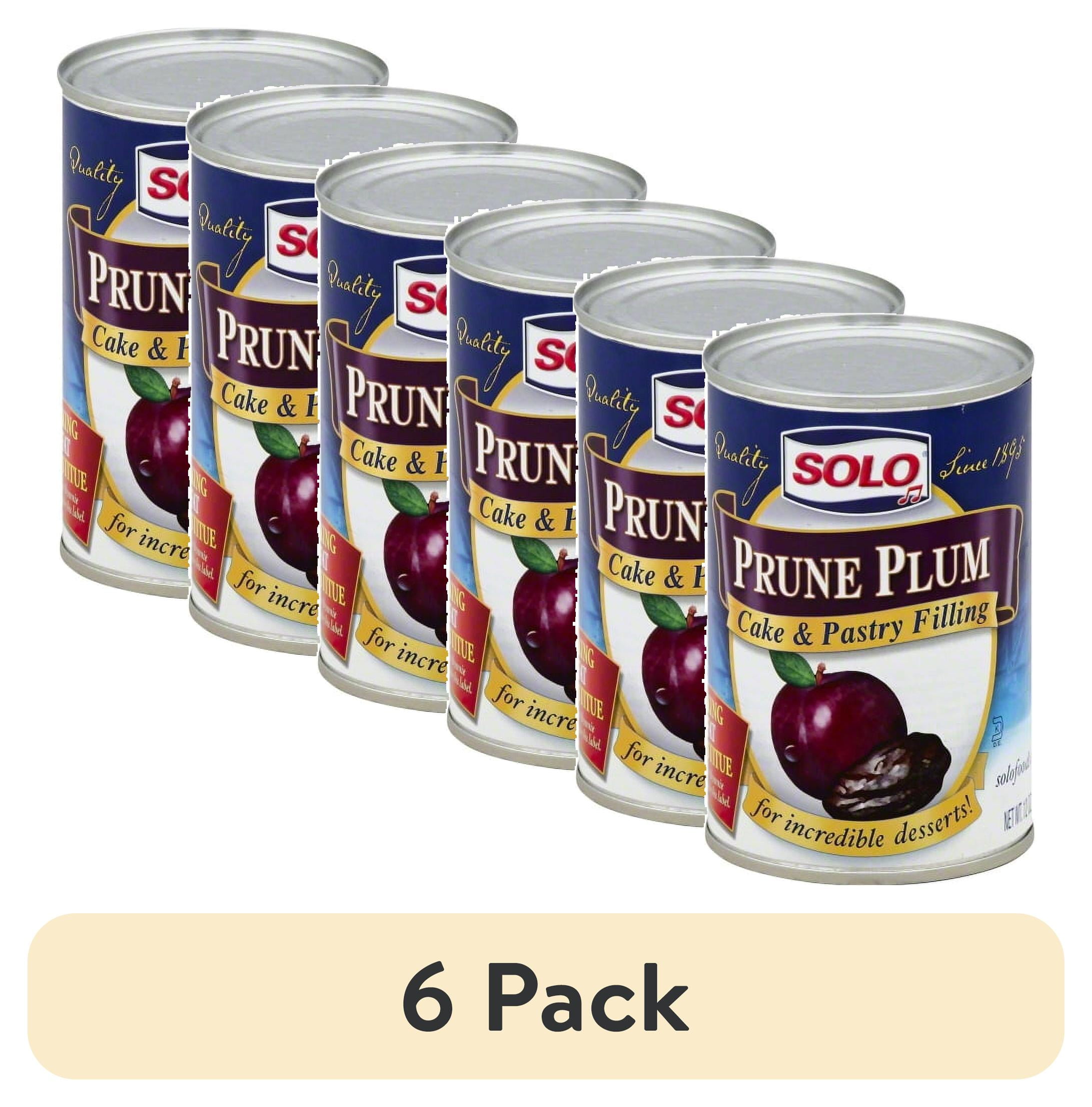 (6 pack) Solo Prune Plum Cake & Pastry Filling, 12 oz - Walmart.com