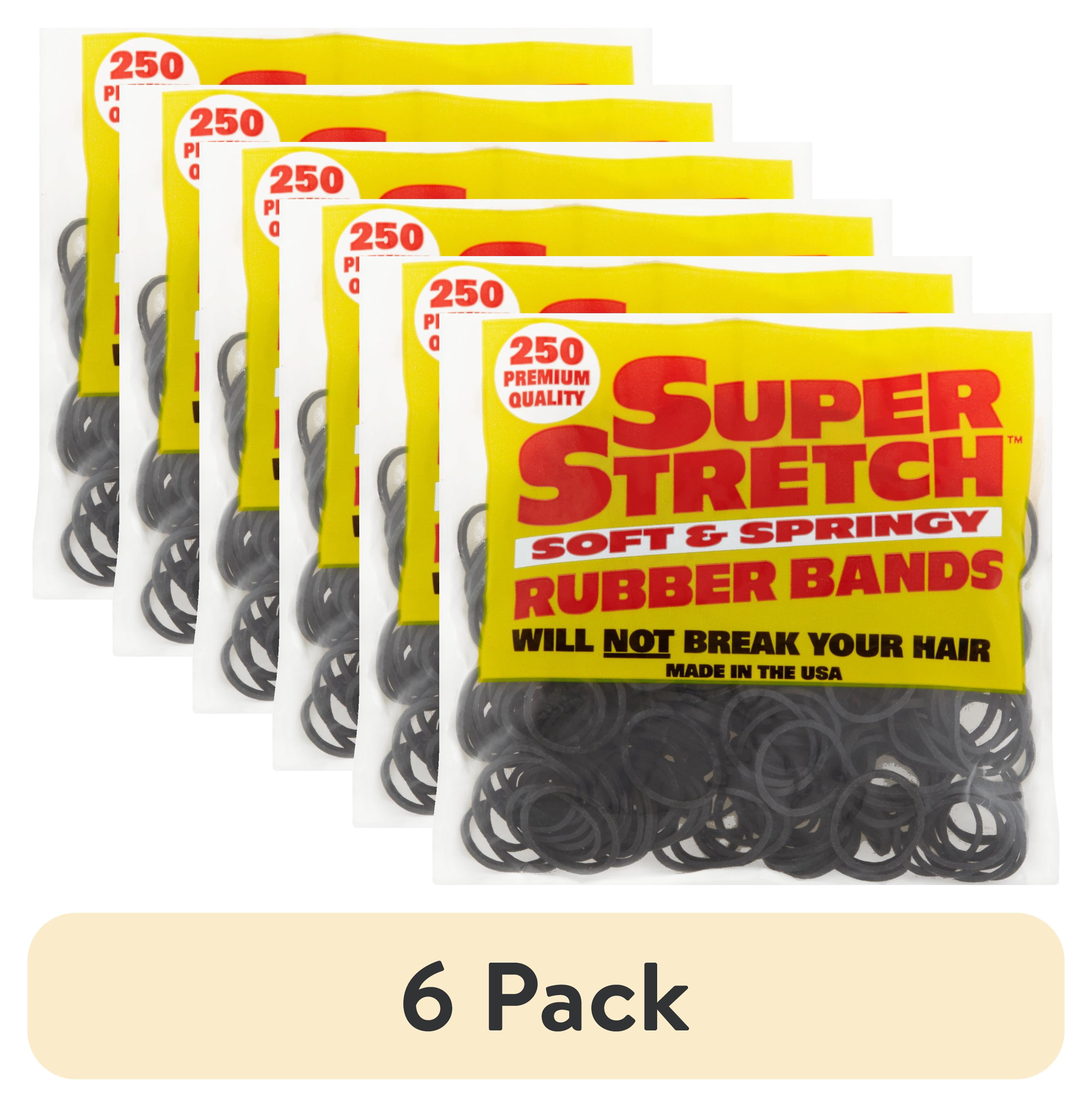(6 pack) Spartan Super Stretch Rubber Bands Elastic Hair Ties for ...