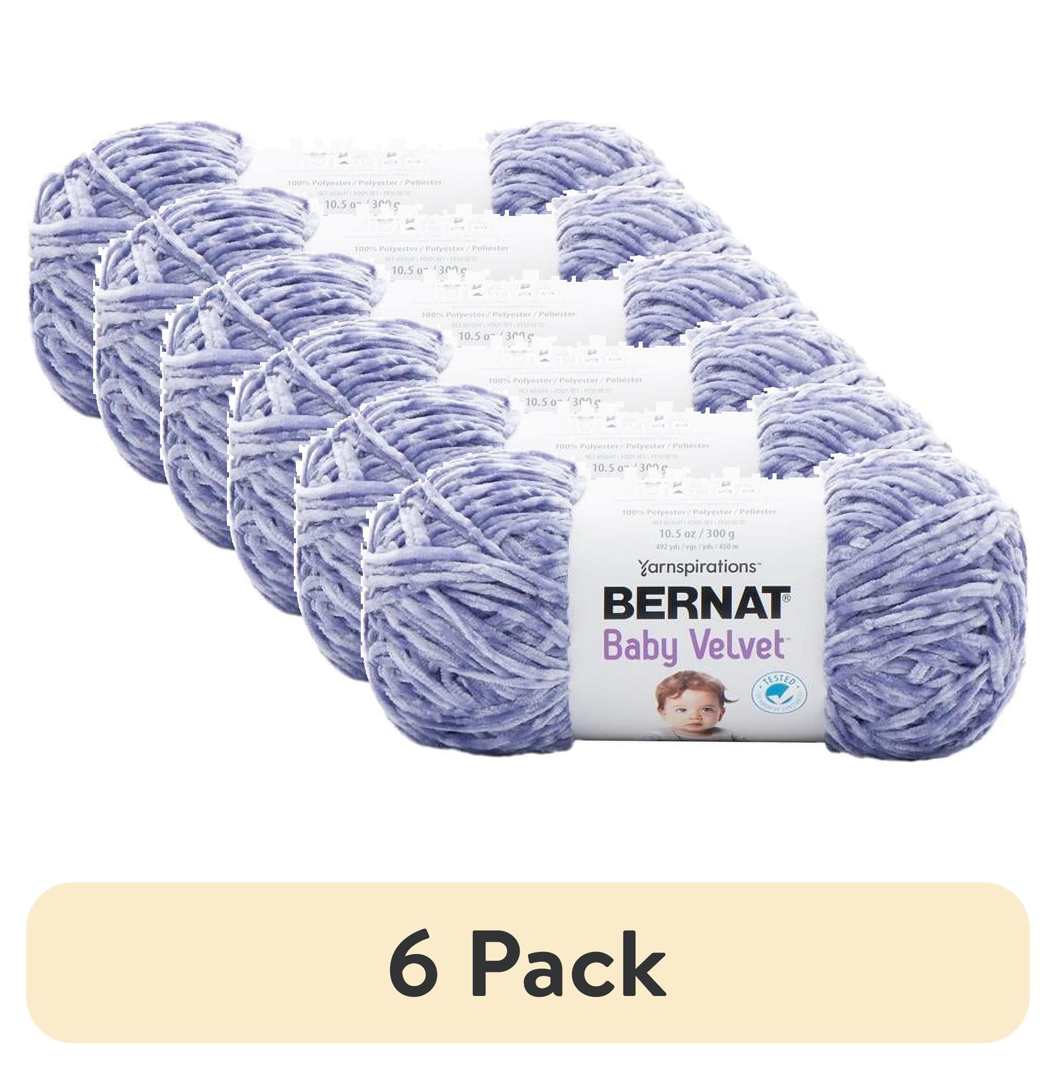 (6 pack) Spinrite 164186-86023 Bernat Baby Velvet Yarn, Hopping ...