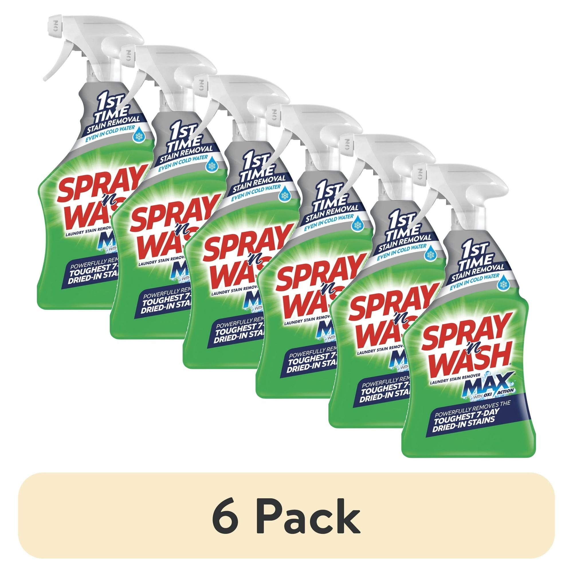 (6 pack) (6 pack) Spray 'n Wash Max Pre-Treatment Laundry Stain Remover ...