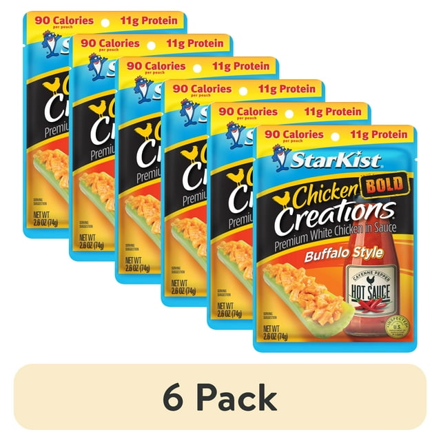 (6 pack) StarKist Chicken Creations BOLD Buffalo Style Chicken, 2.6 oz ...