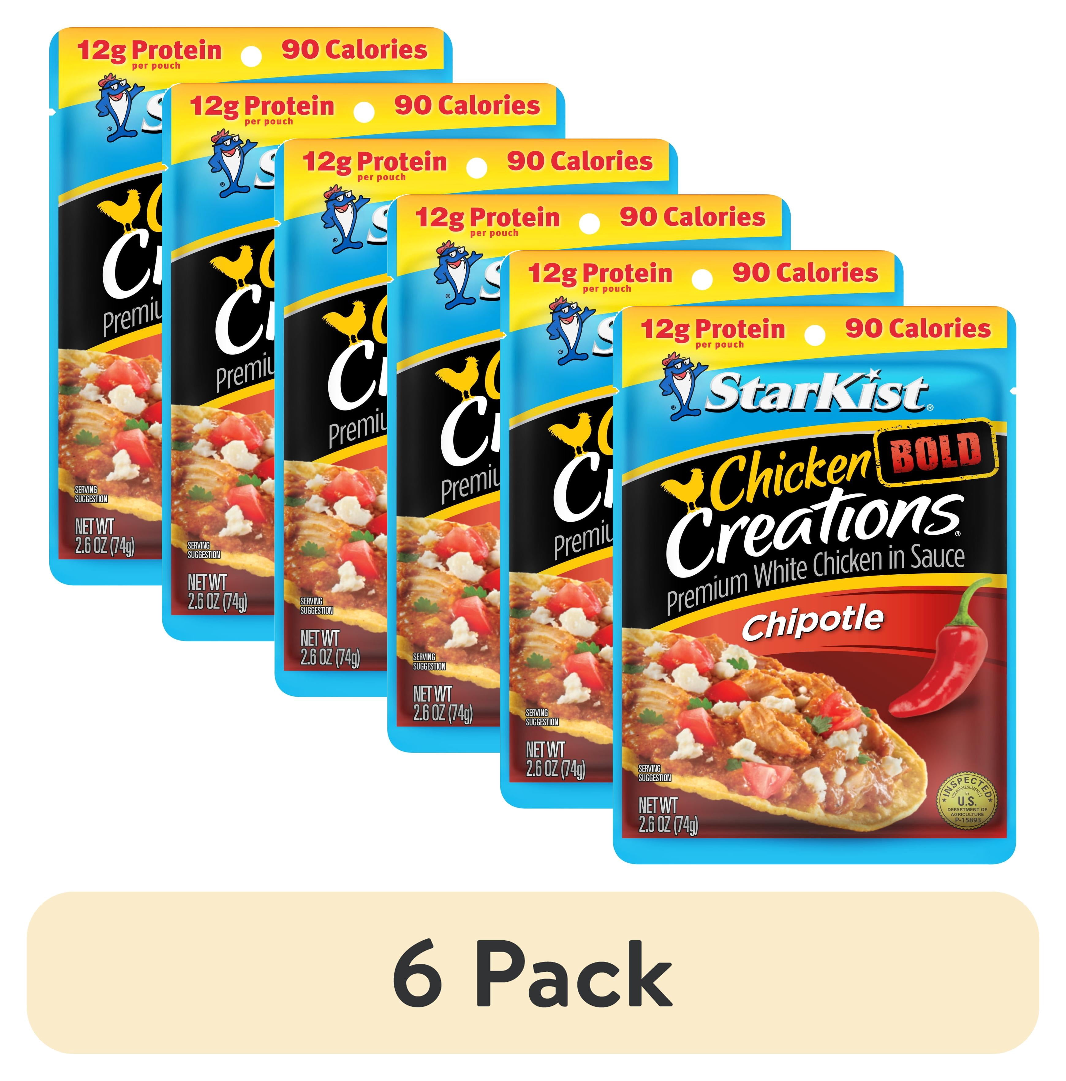 (6 pack) StarKist Chicken Creations, Chipotle, 2.6 oz Pouch - Walmart.com